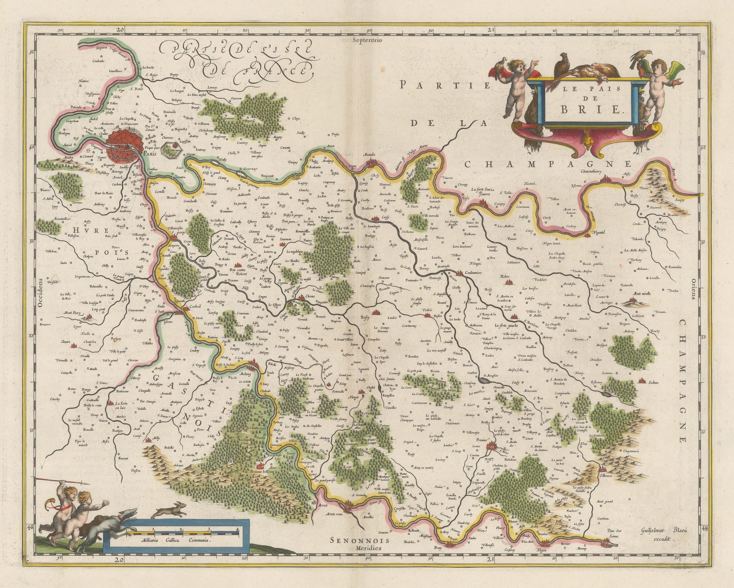 Willem & Jan Blaeu, Brie, 1650 | The Map House