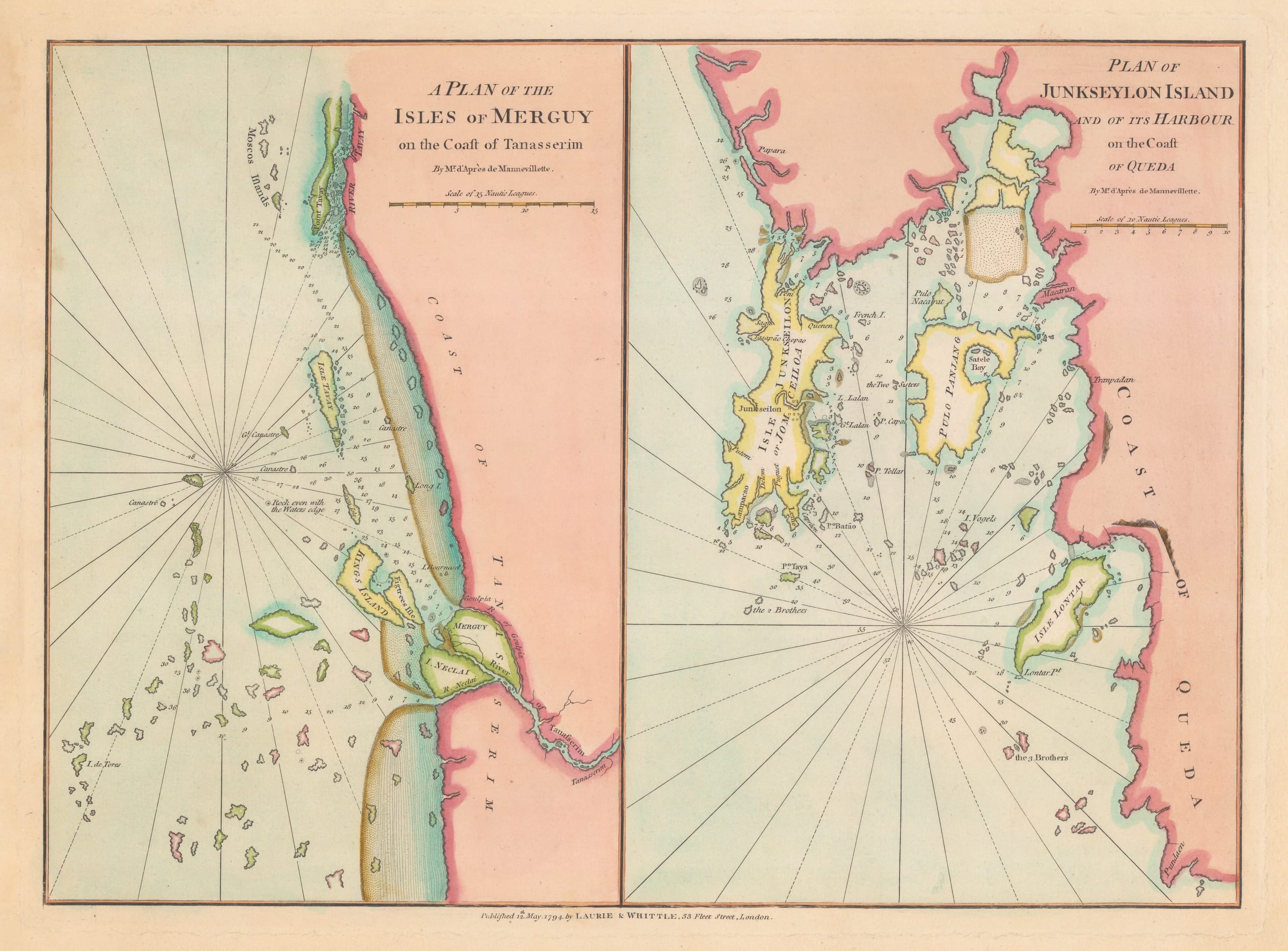Laurie & Whittle, Phuket and the Mergui Archipelago, 1794 | The Map House