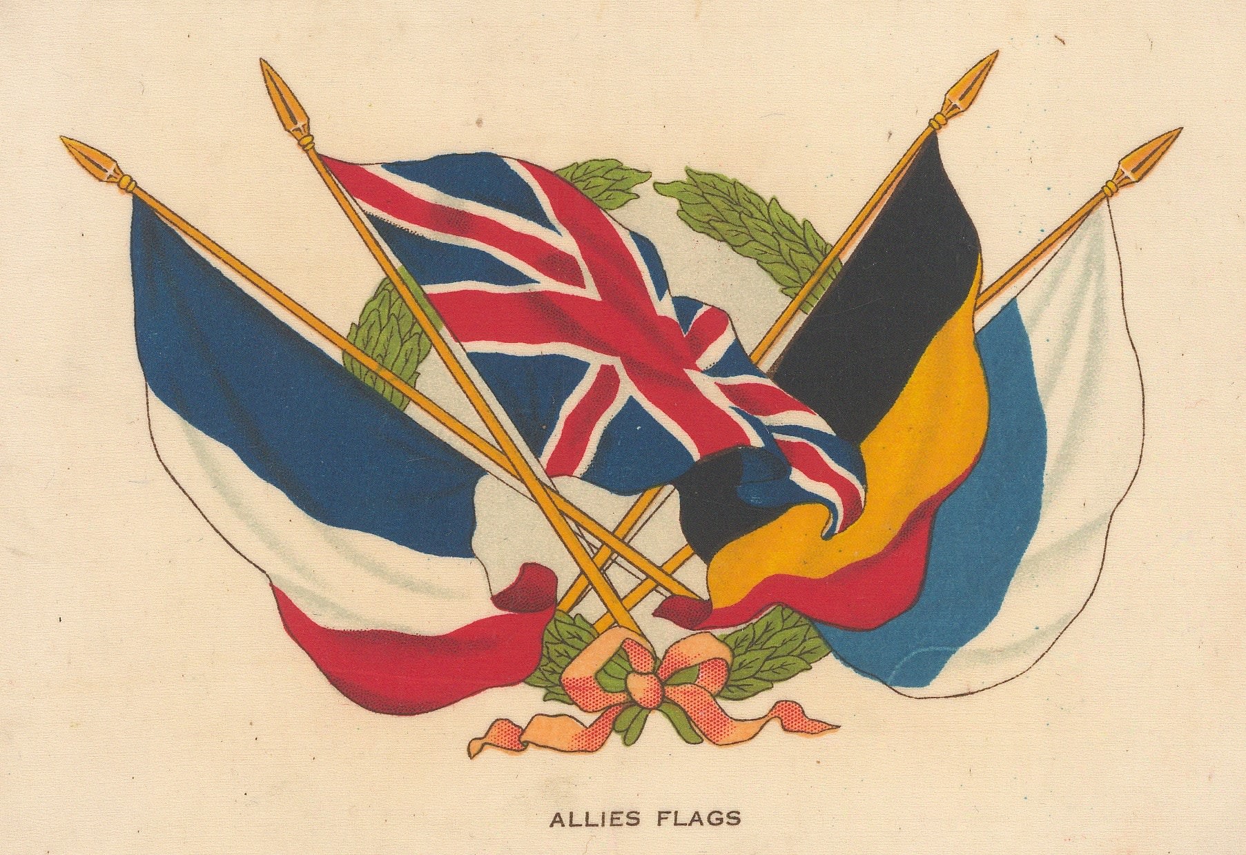 BDV Cigarettes, Flags - Allied Nations of WWI Flags, 1915 c. | The Map ...