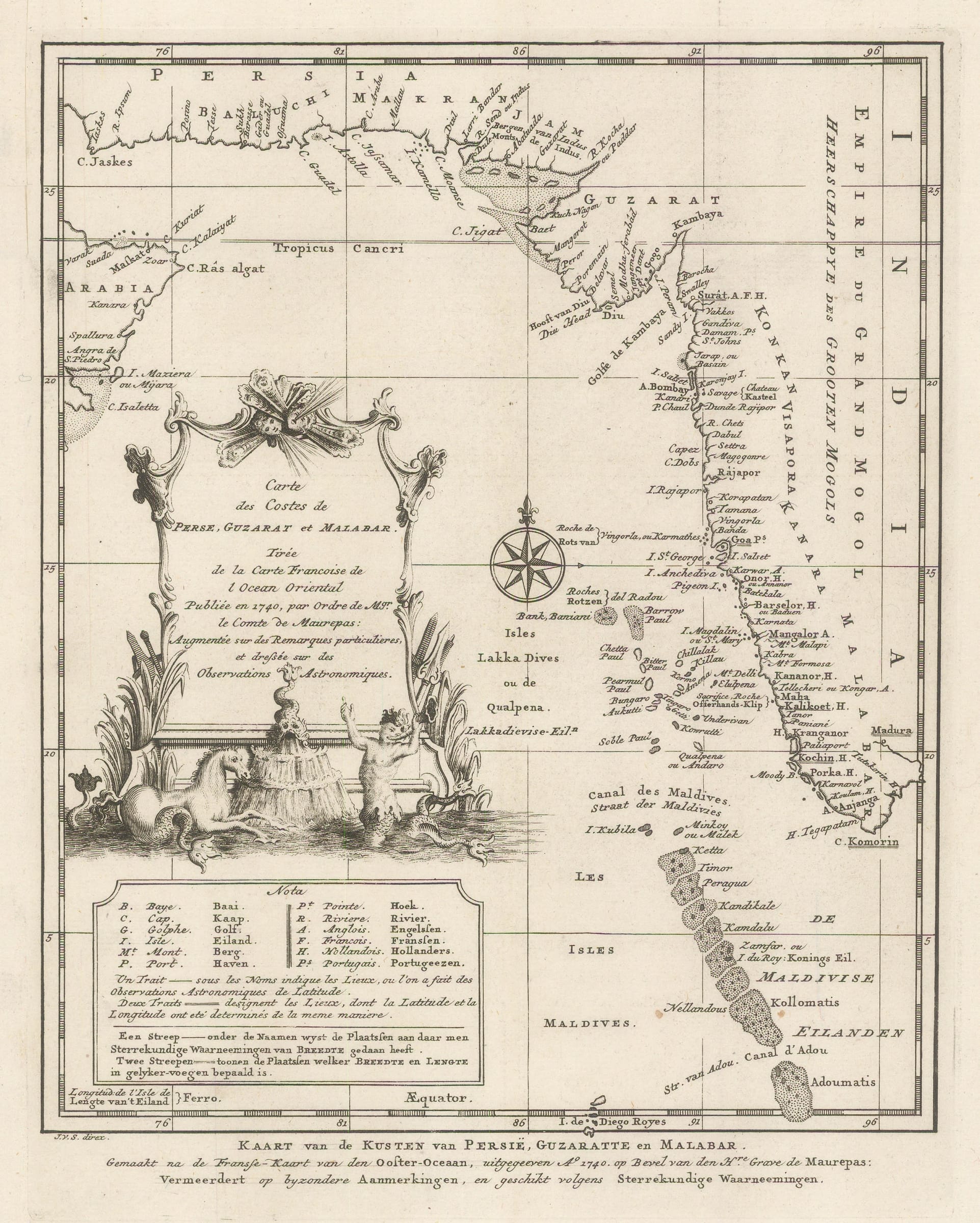 Jacob van der Schley, Western coast of the Indian Peninsula and the ...