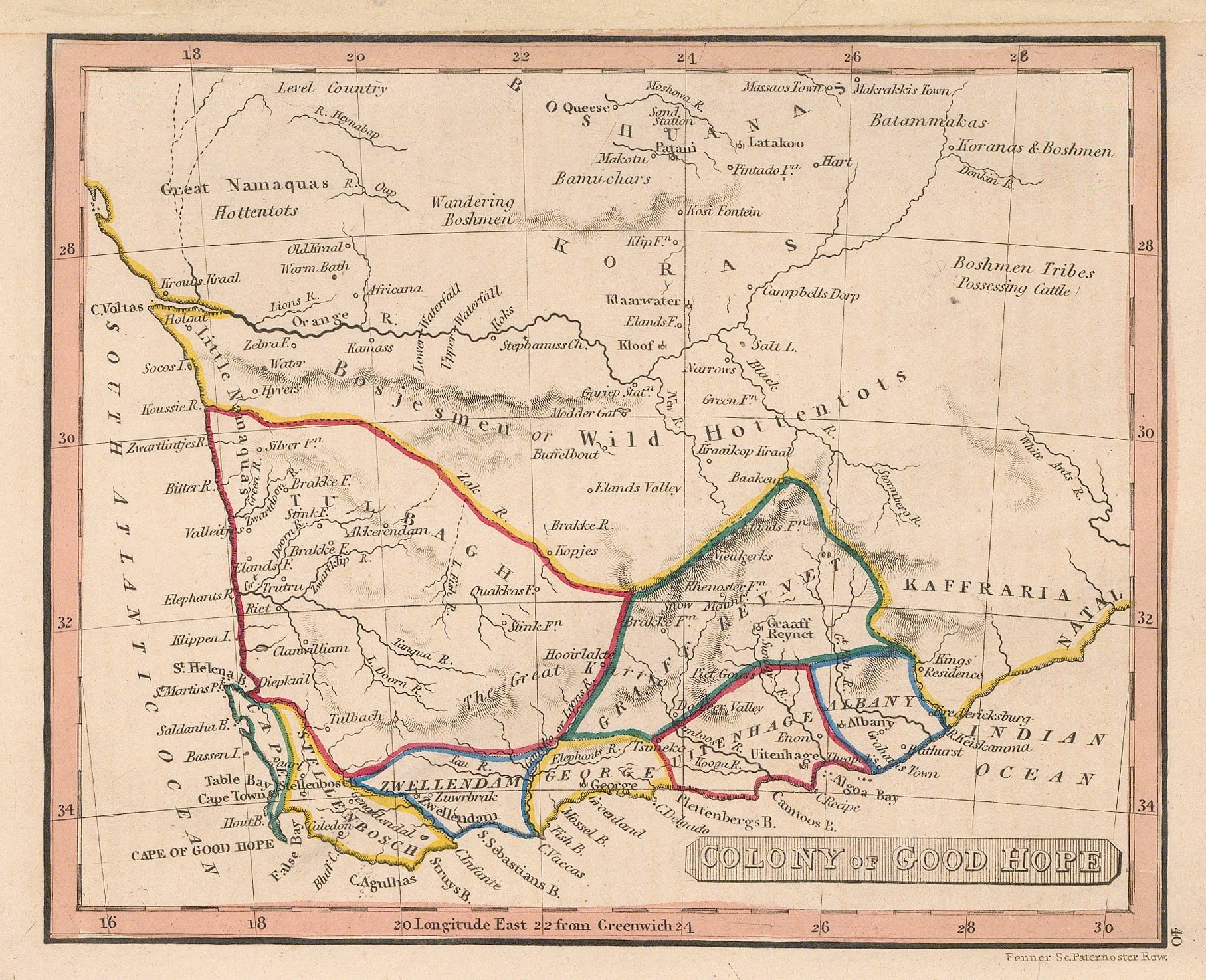 Rest Fenner, South Africa, 1836 | The Map House