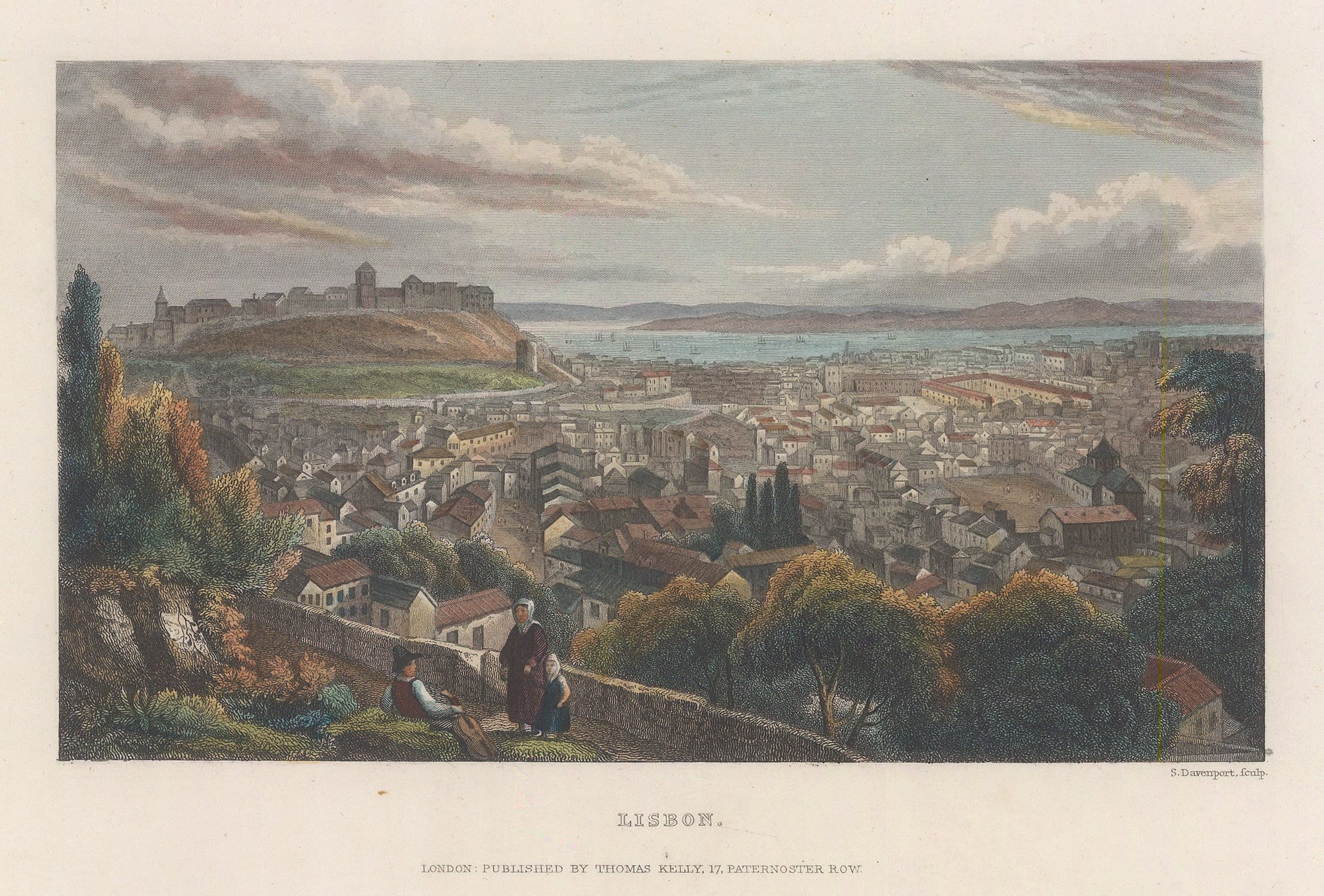 Thomas Kelly, Portugal - Lisbon, 1844 | The Map House