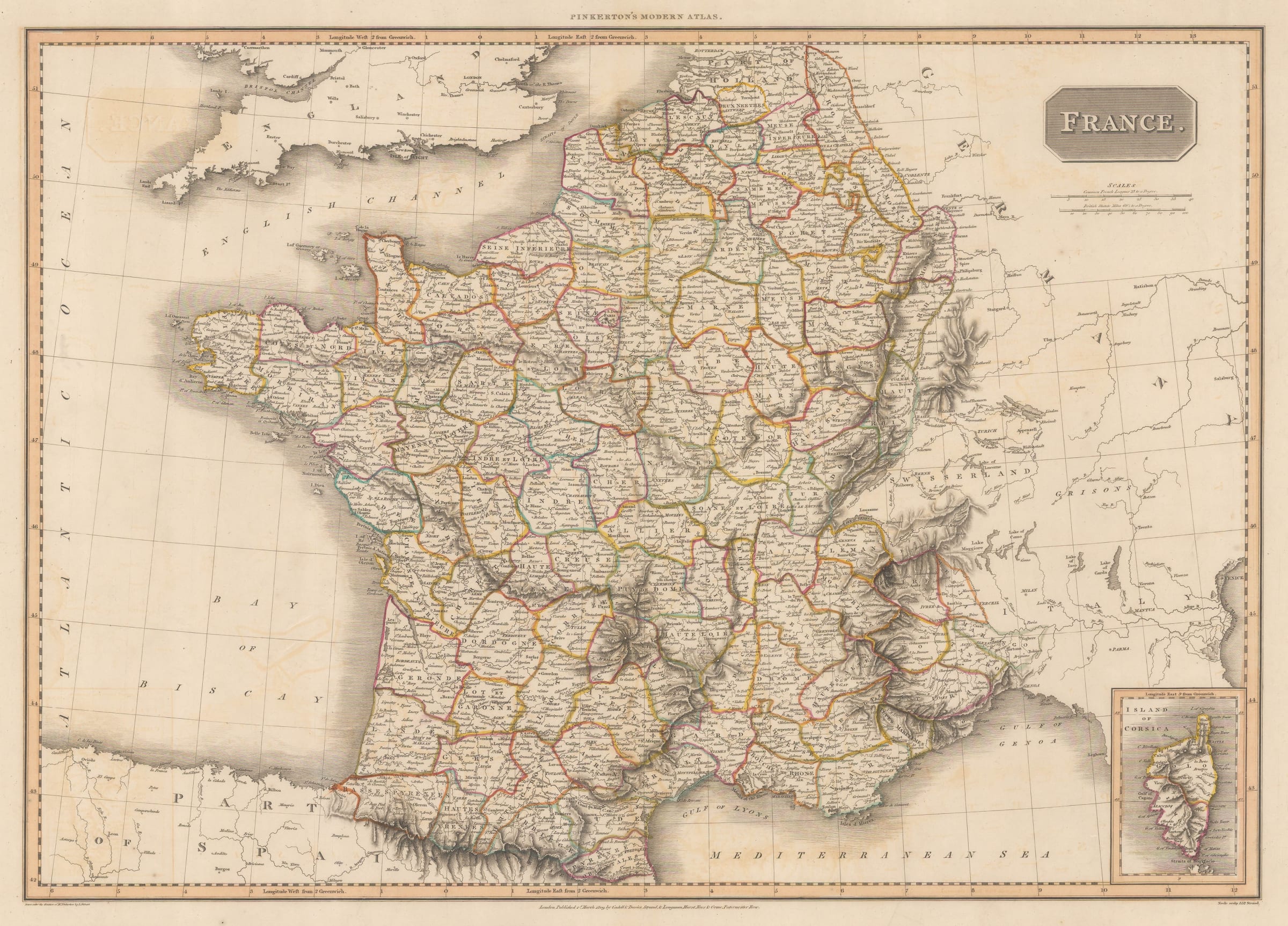 John Pinkerton, France, 1809 | The Map House