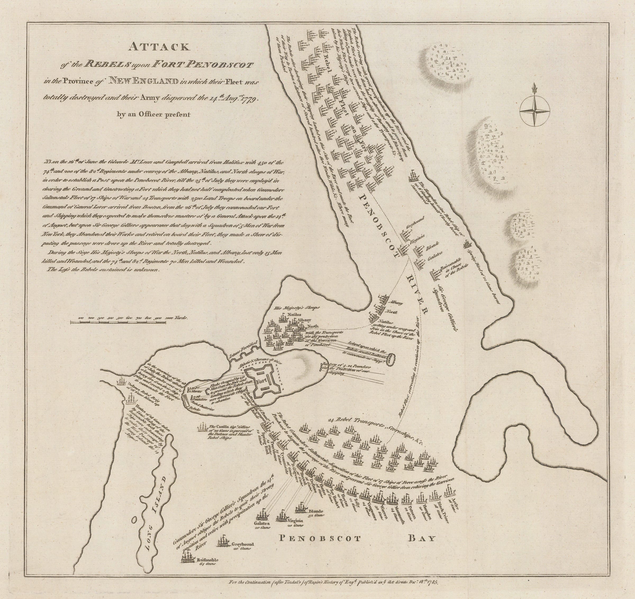 Paul de Rapin & Nicolas Tindal, Attack of the Rebels upon Fort ...