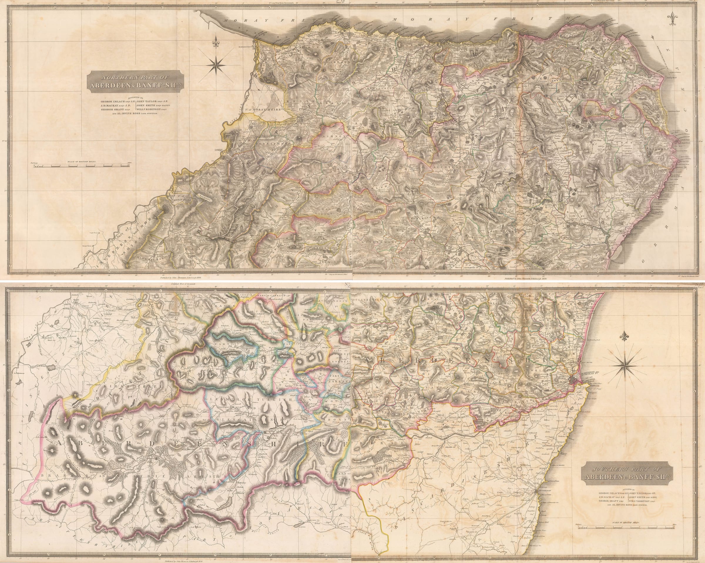 John Thomson, Aberdeen and Banff-Shires, 1826 | The Map House