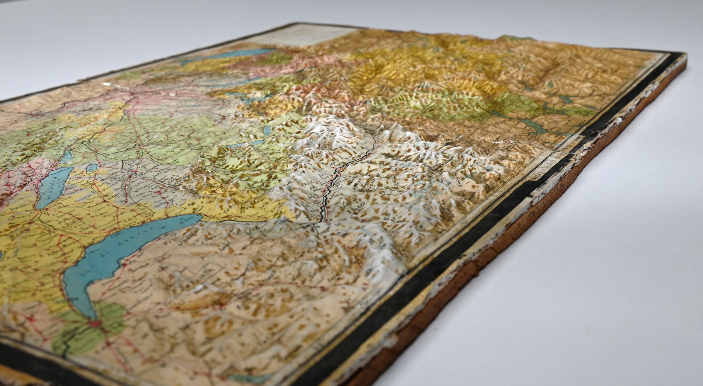 Edouard Beck, 3D Relief Map of Switzerland, 1874 | The Map House