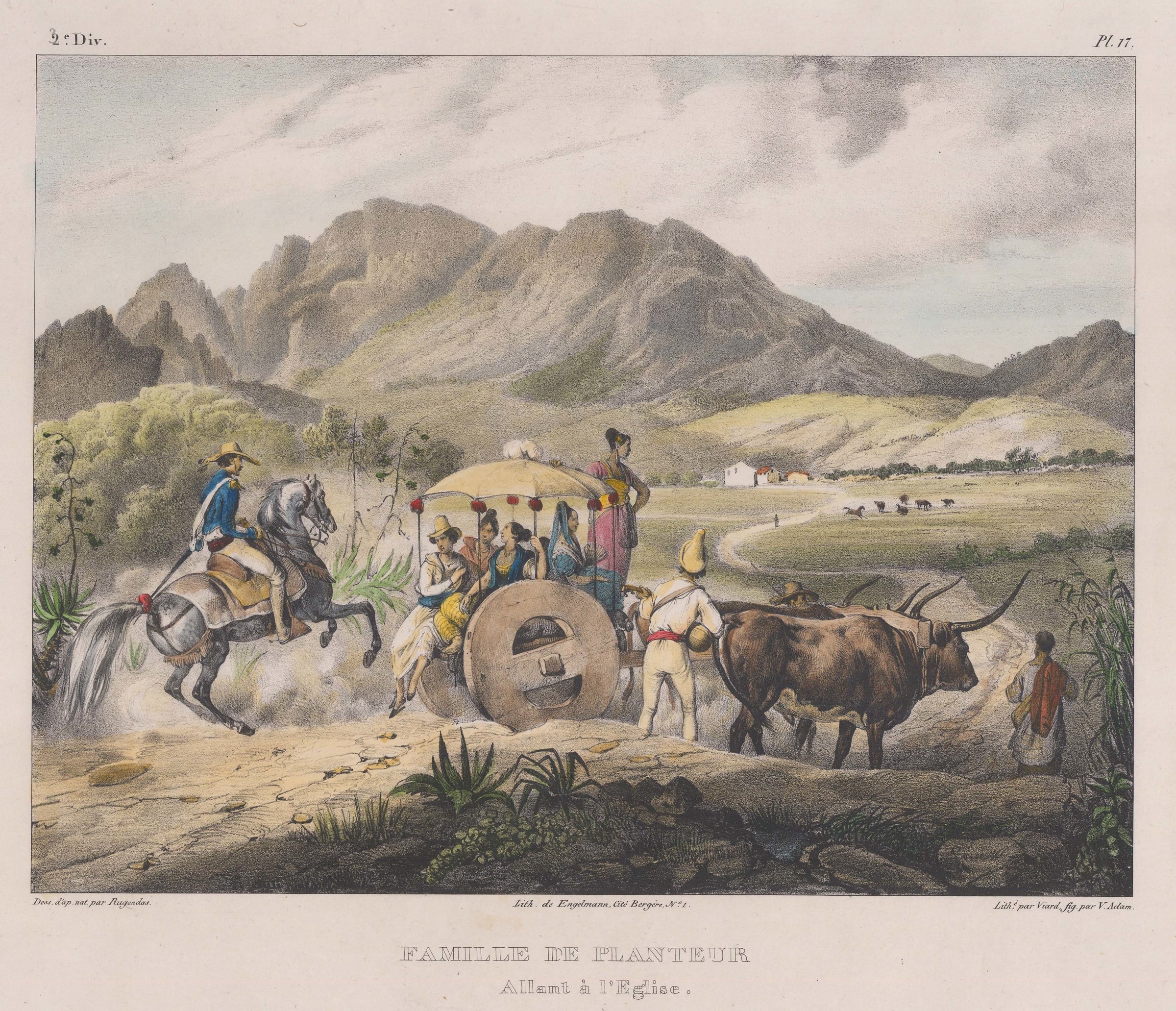 Johann Moritz Rugendas, Brazil - Famille de Planteur, 1835 | The Map House