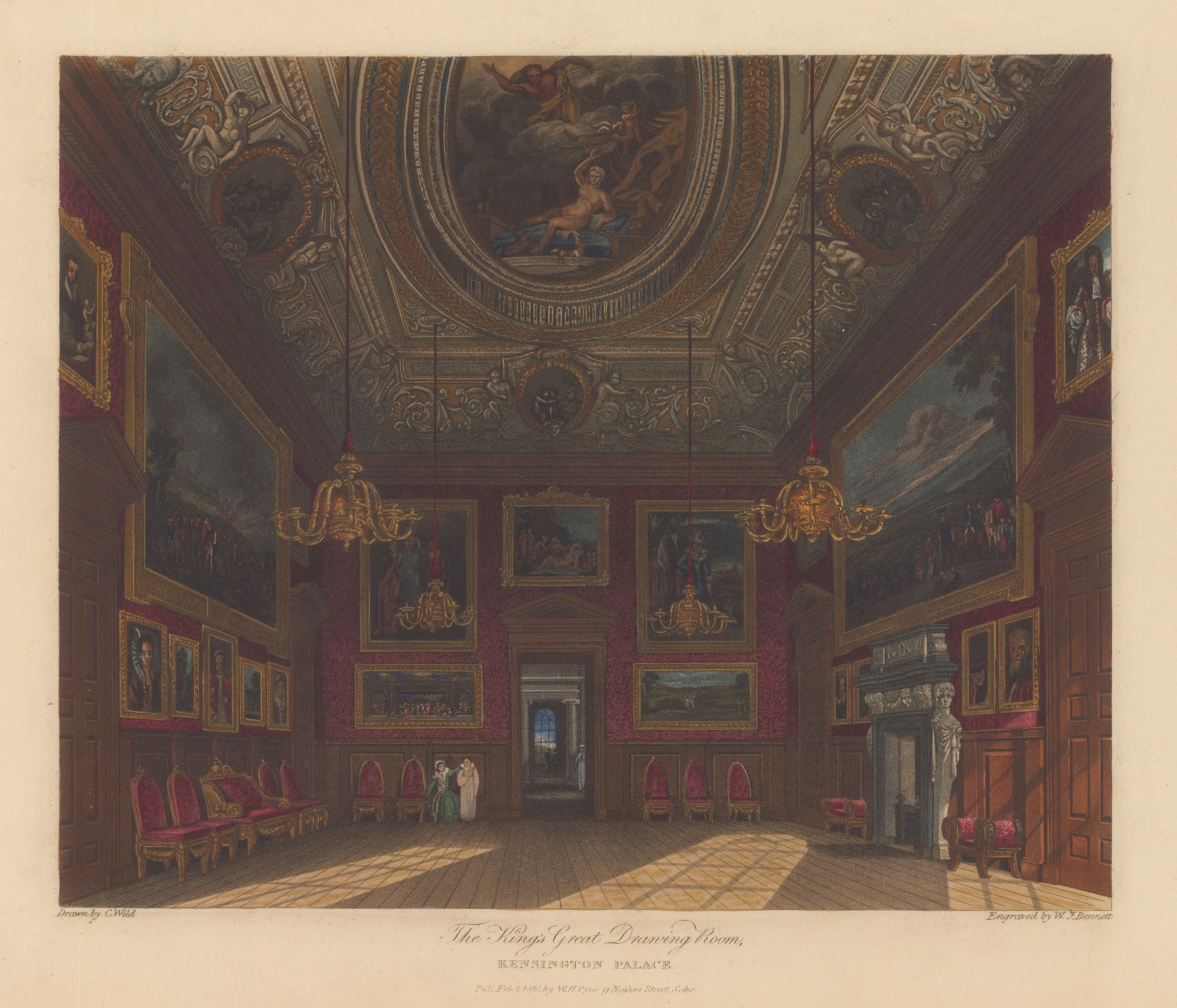 William Henry Pyne, London - Kensington Palace, 1818 | The Map House
