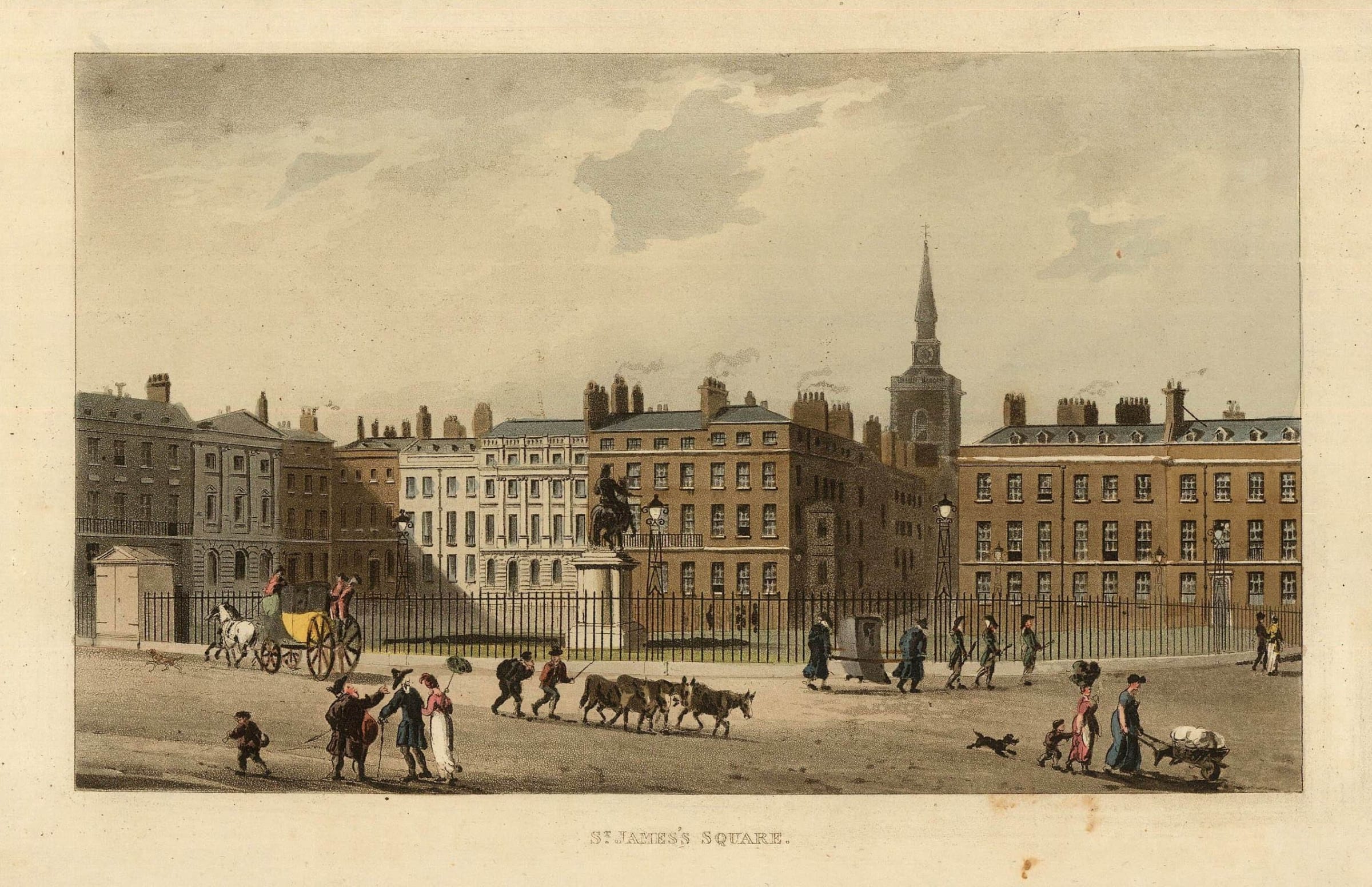 John Papworth, London - St James's Square, 1816 | The Map House
