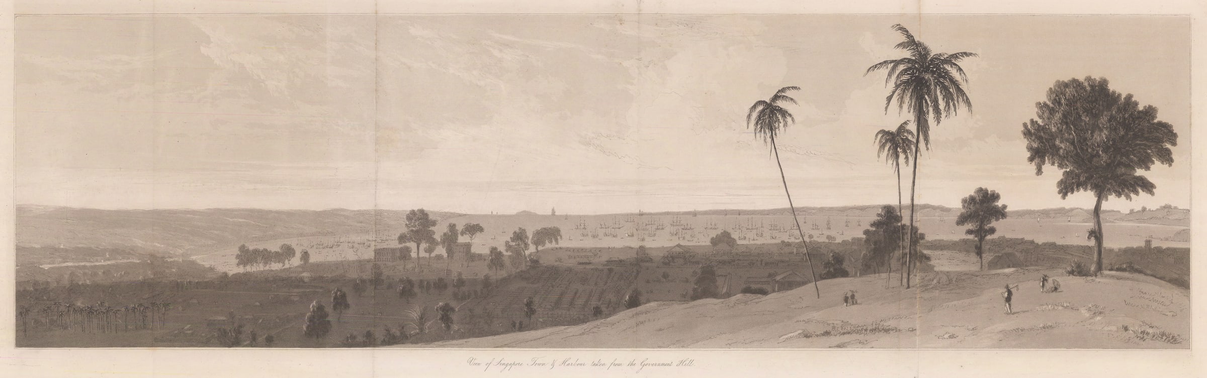Sophia Raffles, Singapore - Rare Panorama from Gibb's Hill, 1830 | The ...