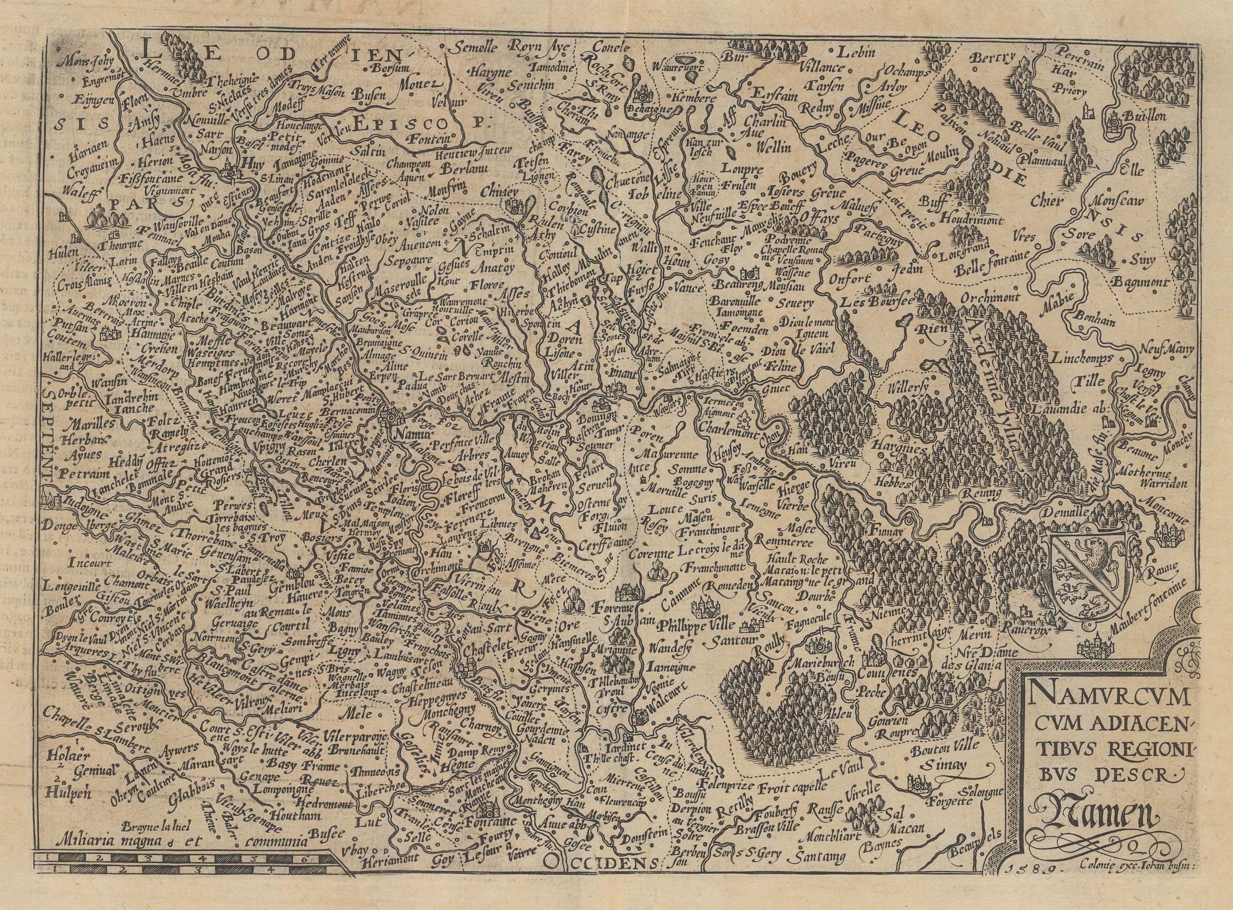 Matthias Quad, County of Namur, 1609 | The Map House