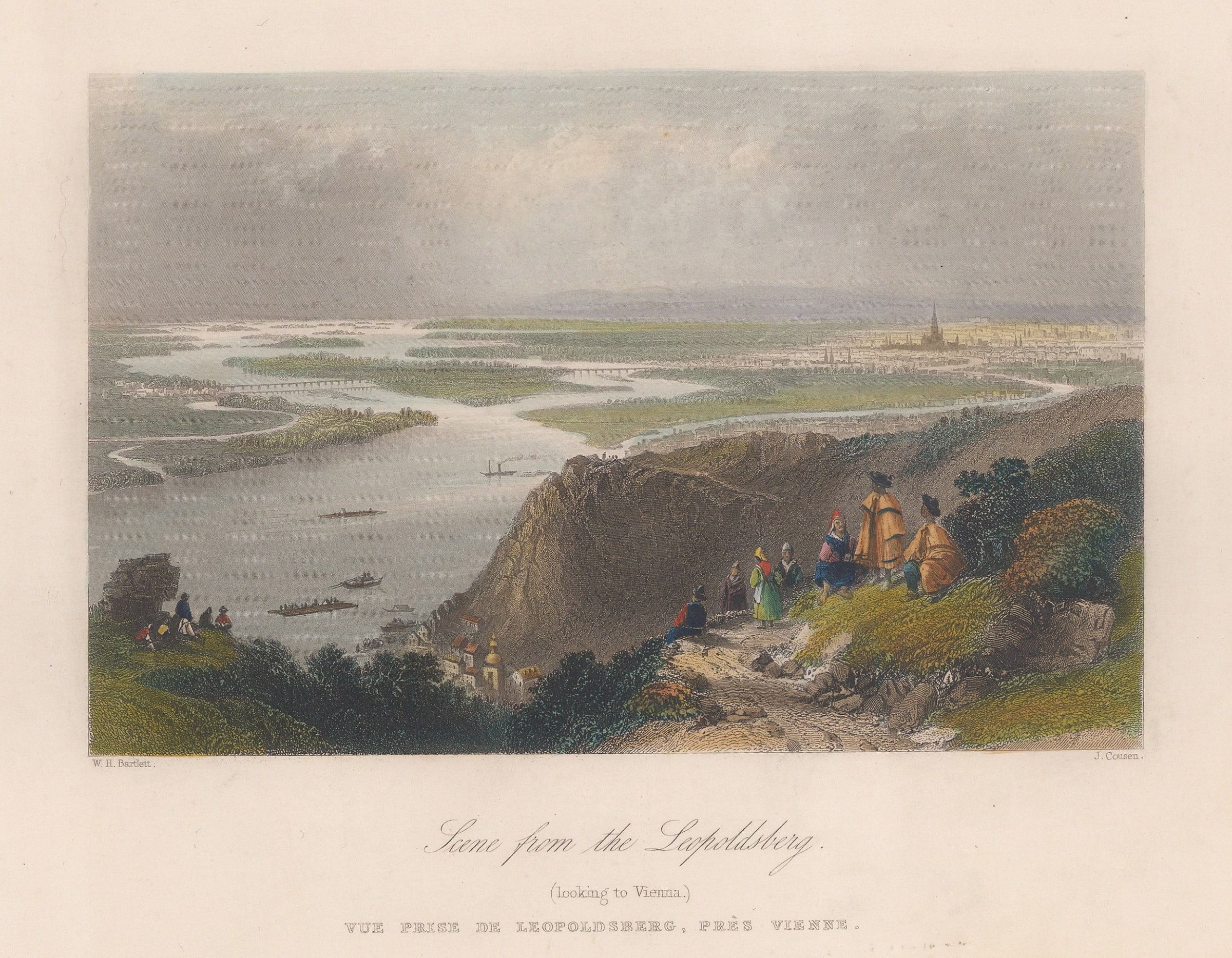 William Bartlett, Austria - Vienna, Danube, 1850 c. | The Map House