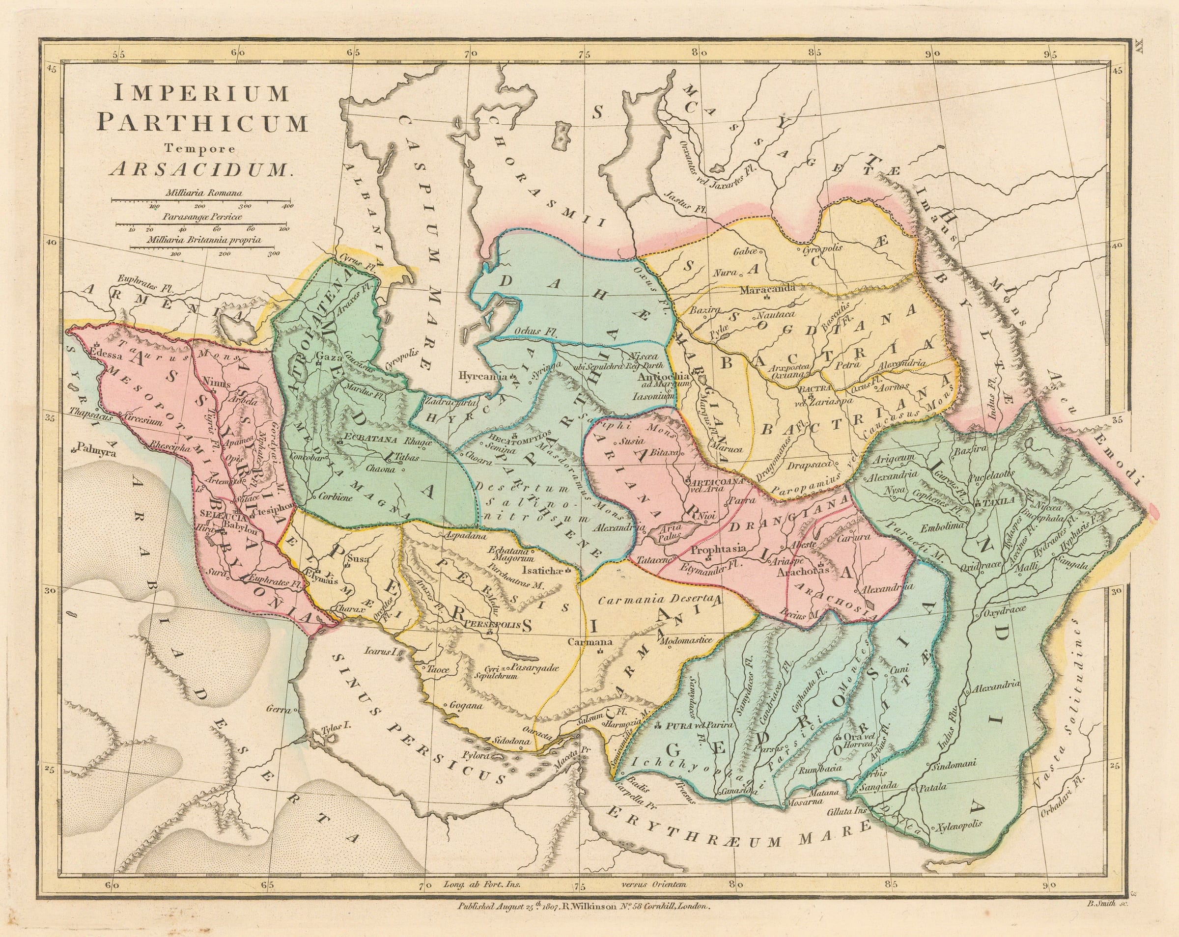 Robert Wilkinson, Parthian Empire, 1807 | The Map House