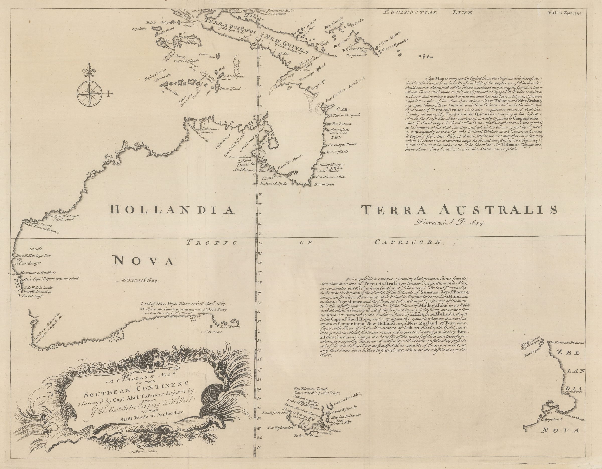 Emanuel Bowen, Terra Australis, 1744 | The Map House