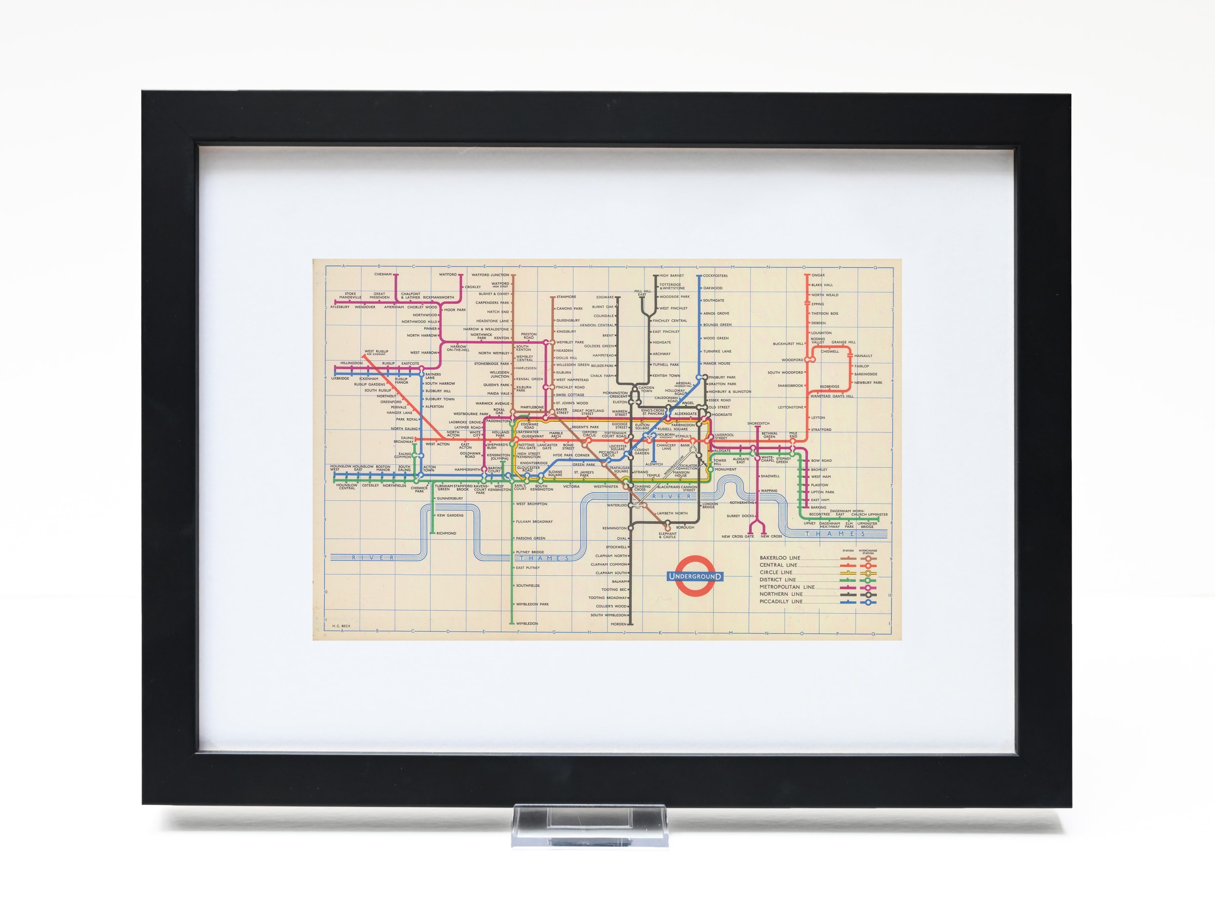 Harry Beck, London Underground Map, 1959 | The Map House