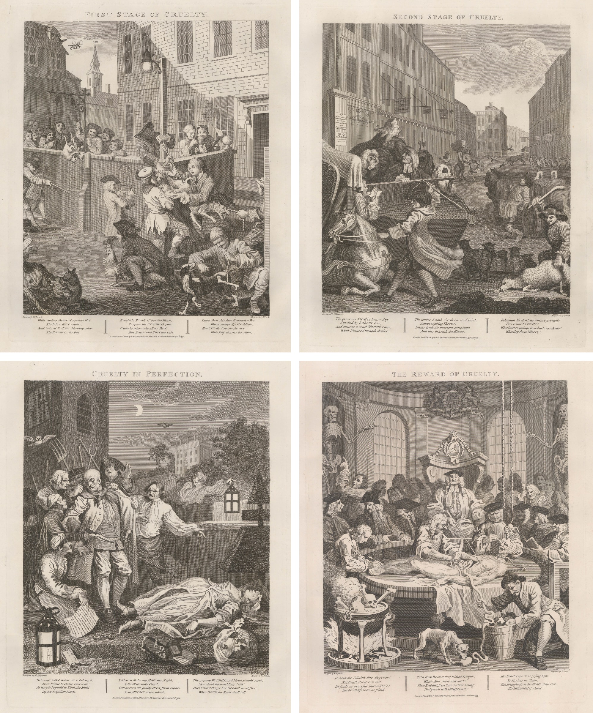 William Hogarth, Hogarth - Cruelty, 1799 | The Map House