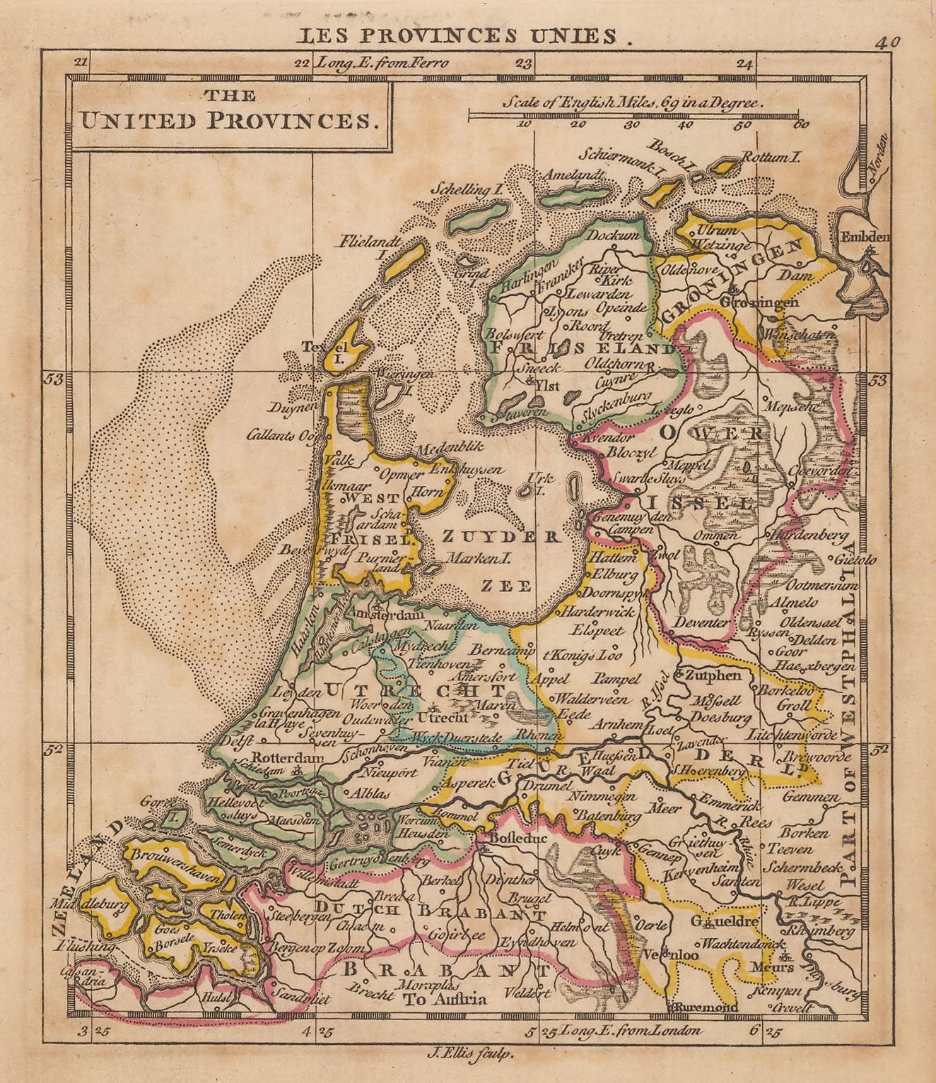 Andrew Dury, The United Provinces, 1763 | The Map House