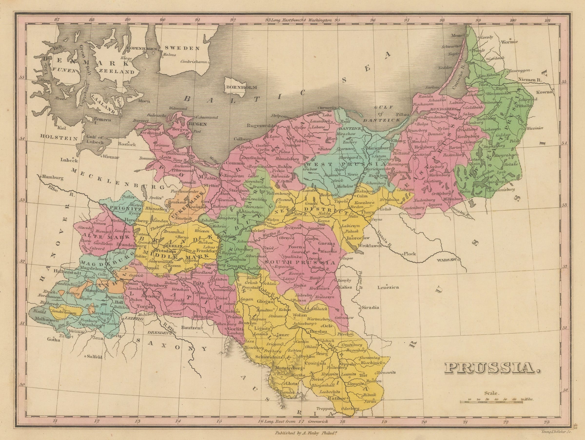 Anthony Finley, Prussia, 1824 | The Map House