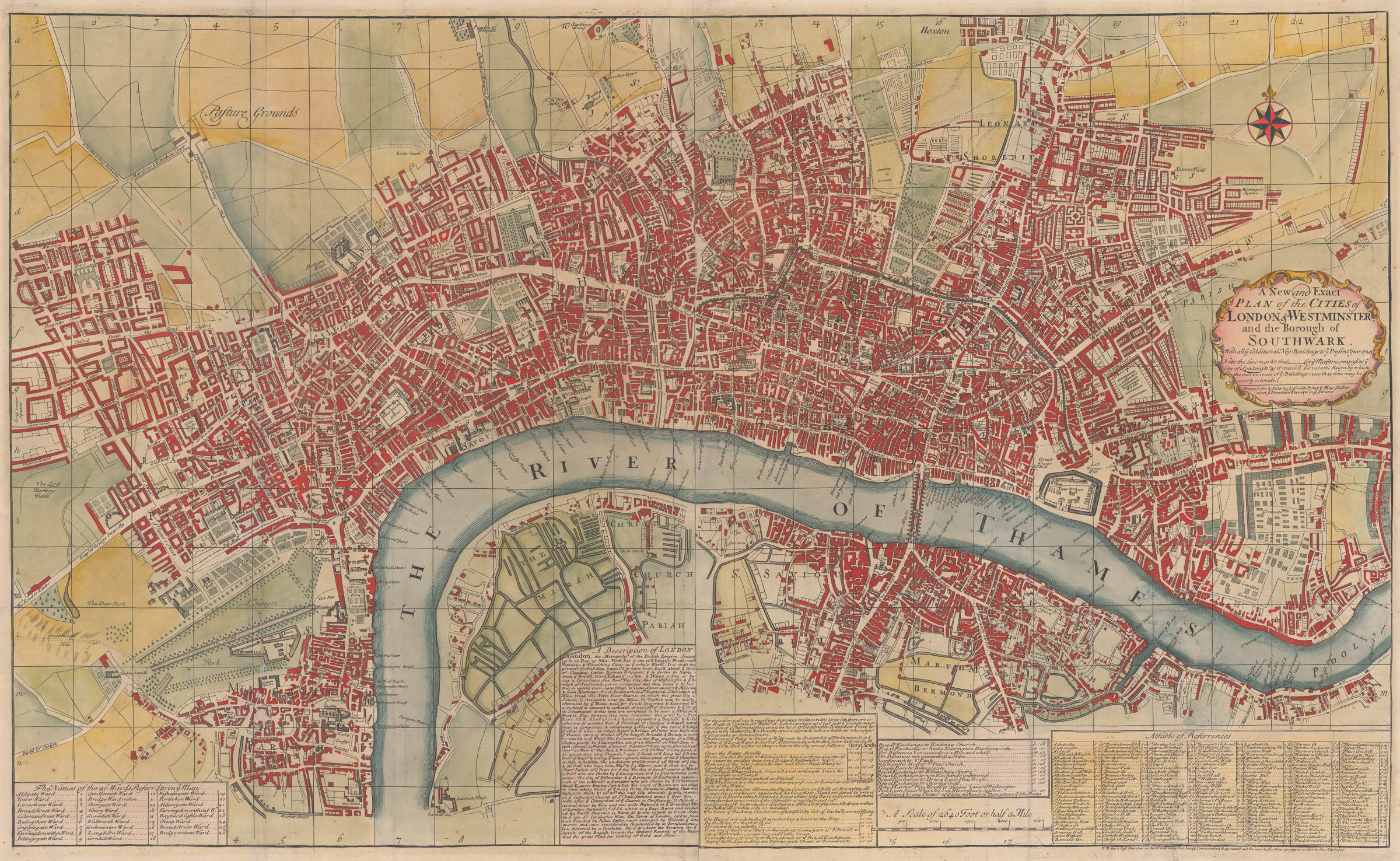 Joseph Smith, A New and Exact Plan of London, 1725 | The Map House