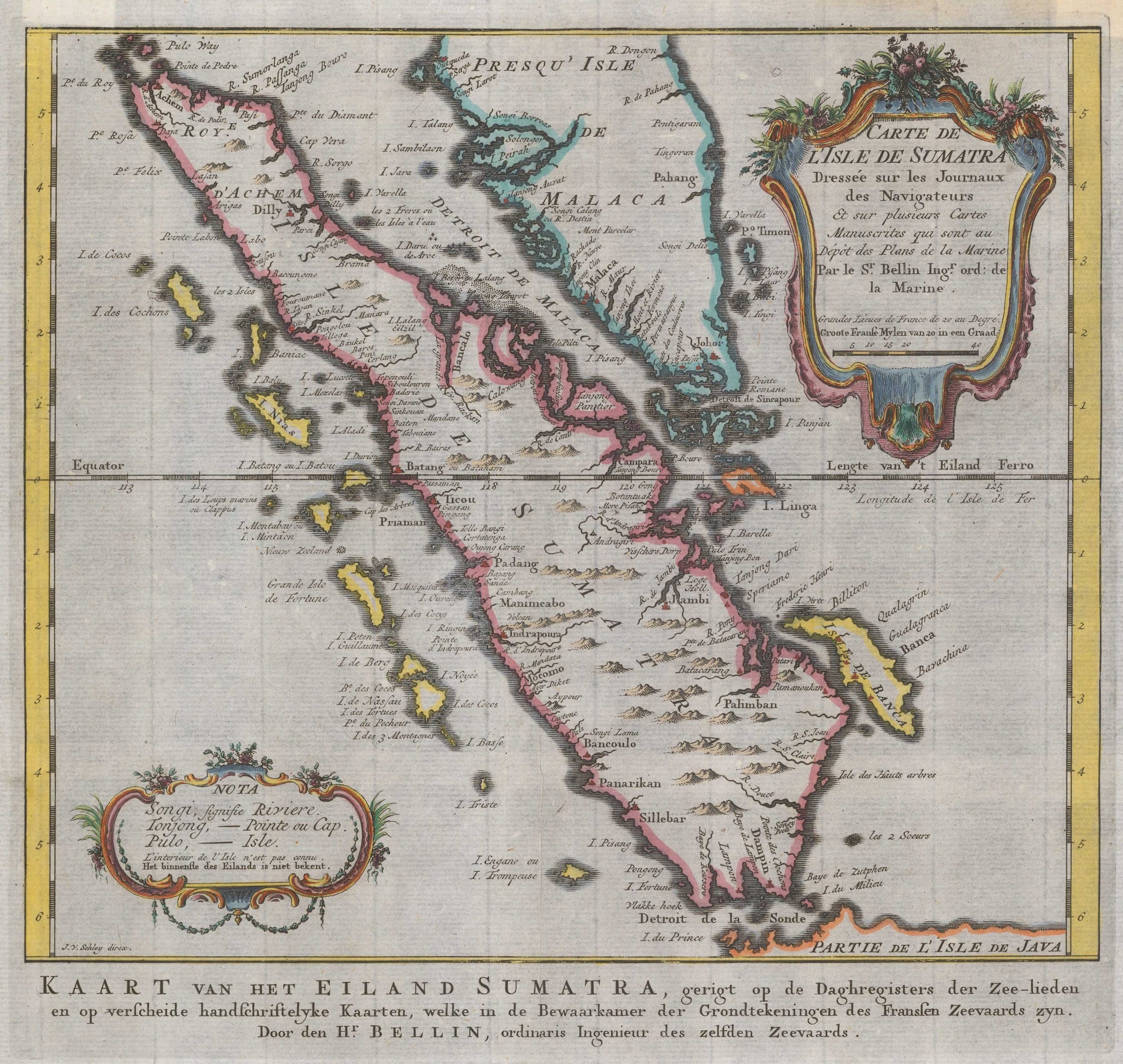 Jacques-Nicolas Bellin, Sumatra and the Malacca Straits, 1760 | The Map ...