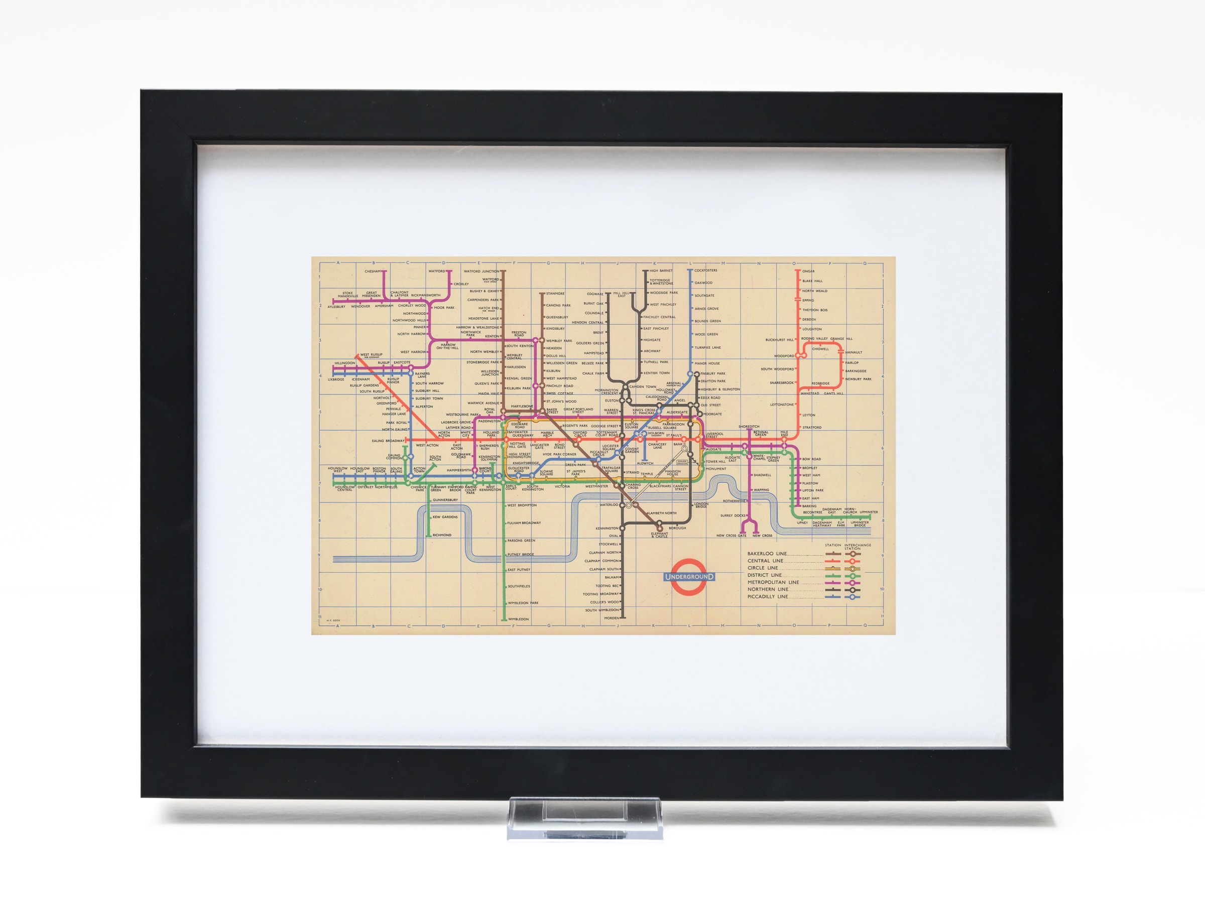 Harry Beck, London Underground Map, 1957 | The Map House