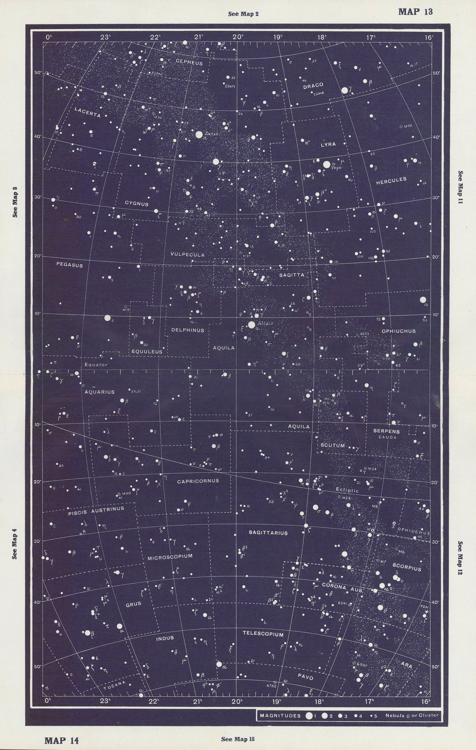 Gall & Inglis, [Aquila, Capricorn, Sagittarius], 1967 | The Map House