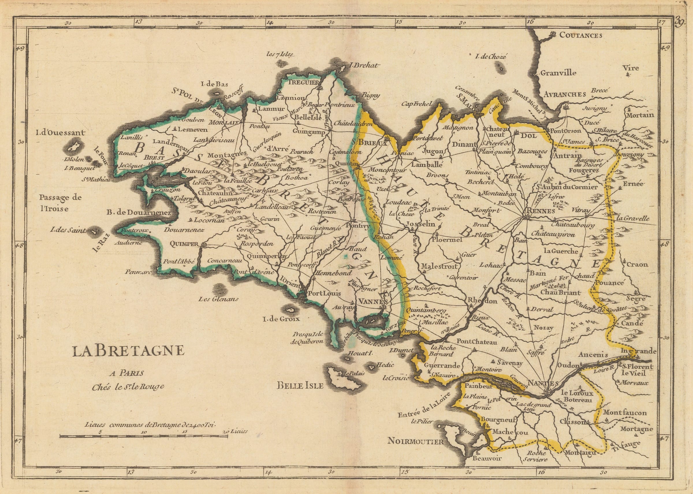Georges-Louis Le Rouge, Brittany, 1756 | The Map House