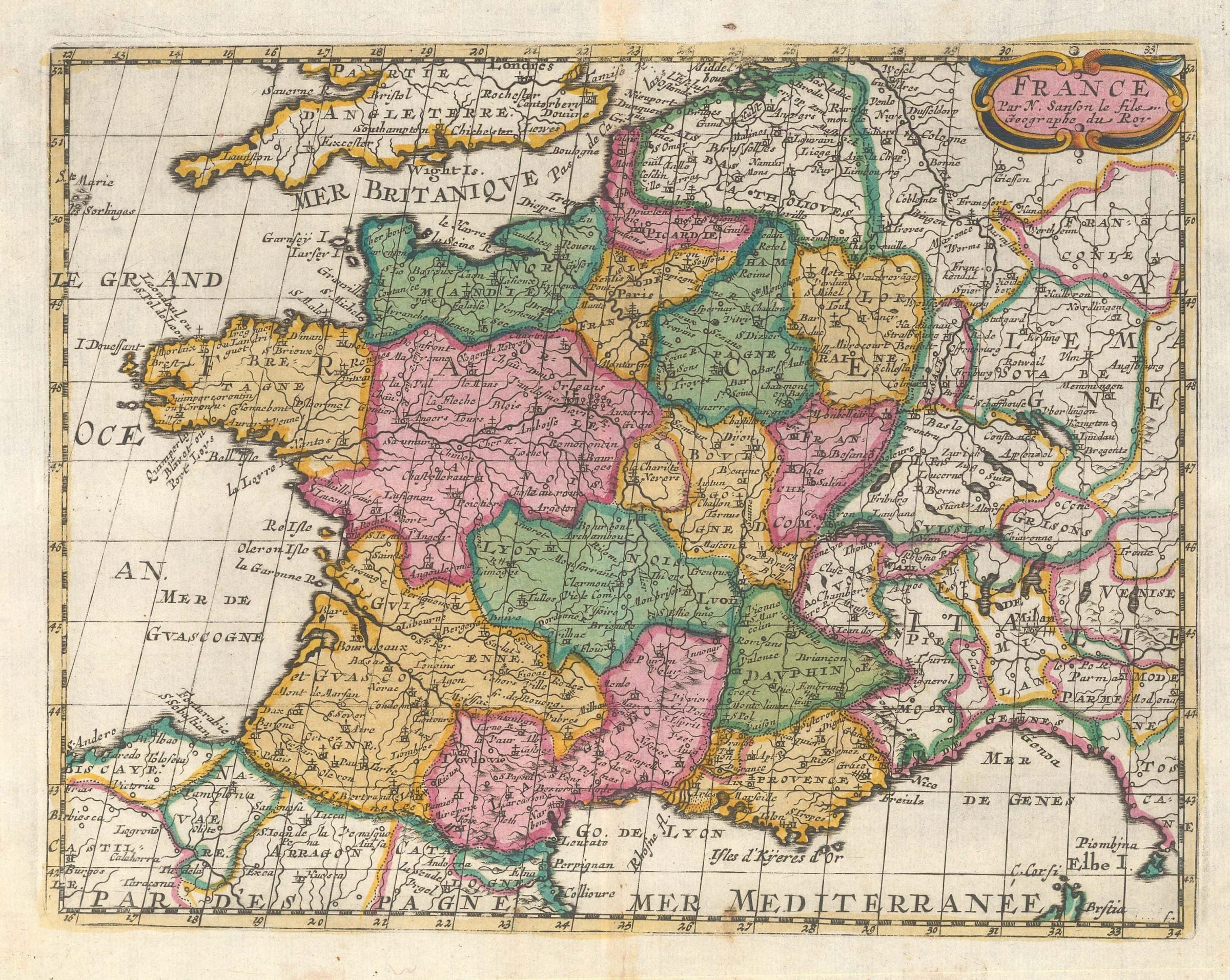Nicolas Sanson, France, 1700 | The Map House