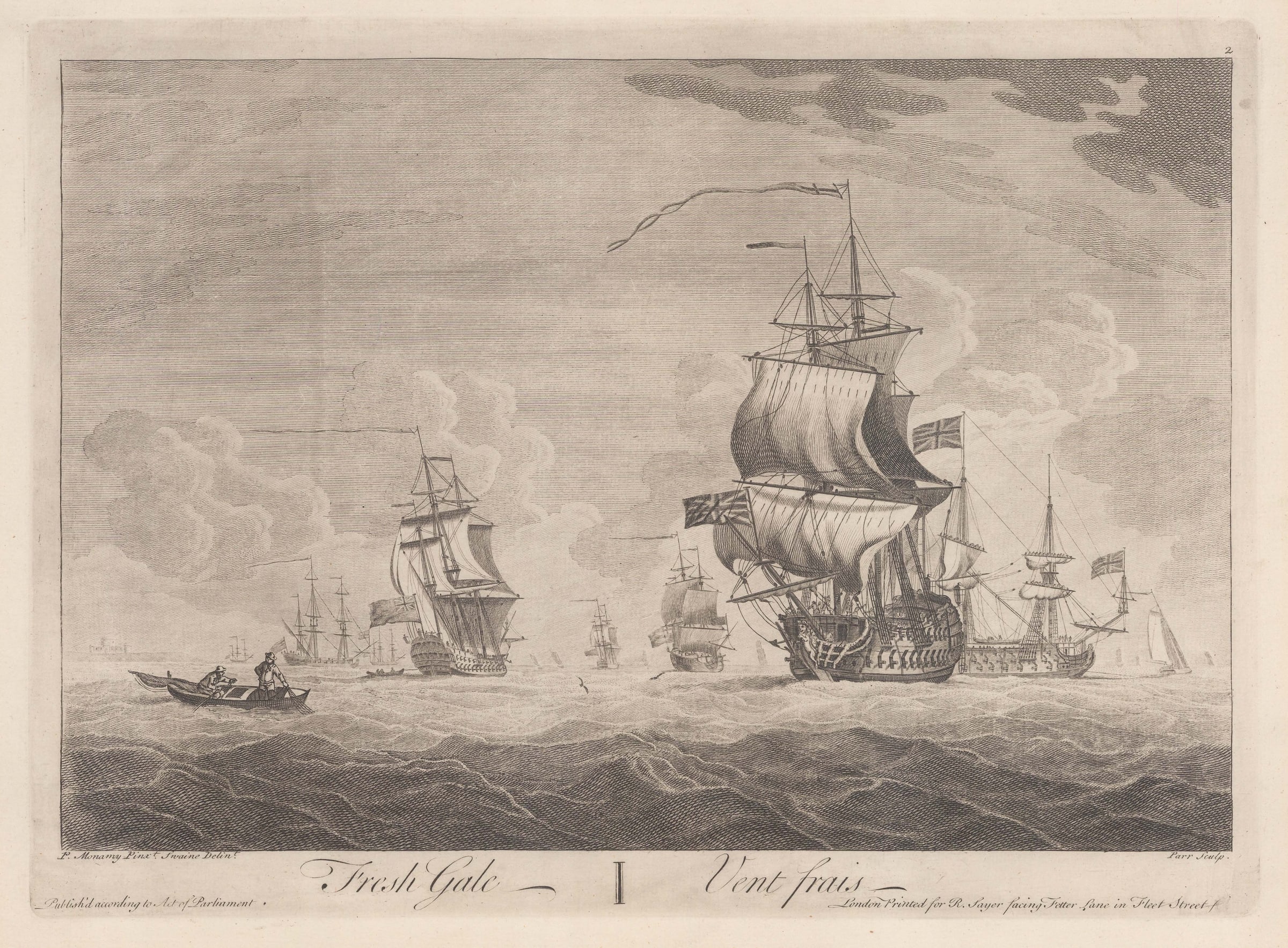 Robert Sayer, Ships at Sea - Set of Four, 1774 | The Map House