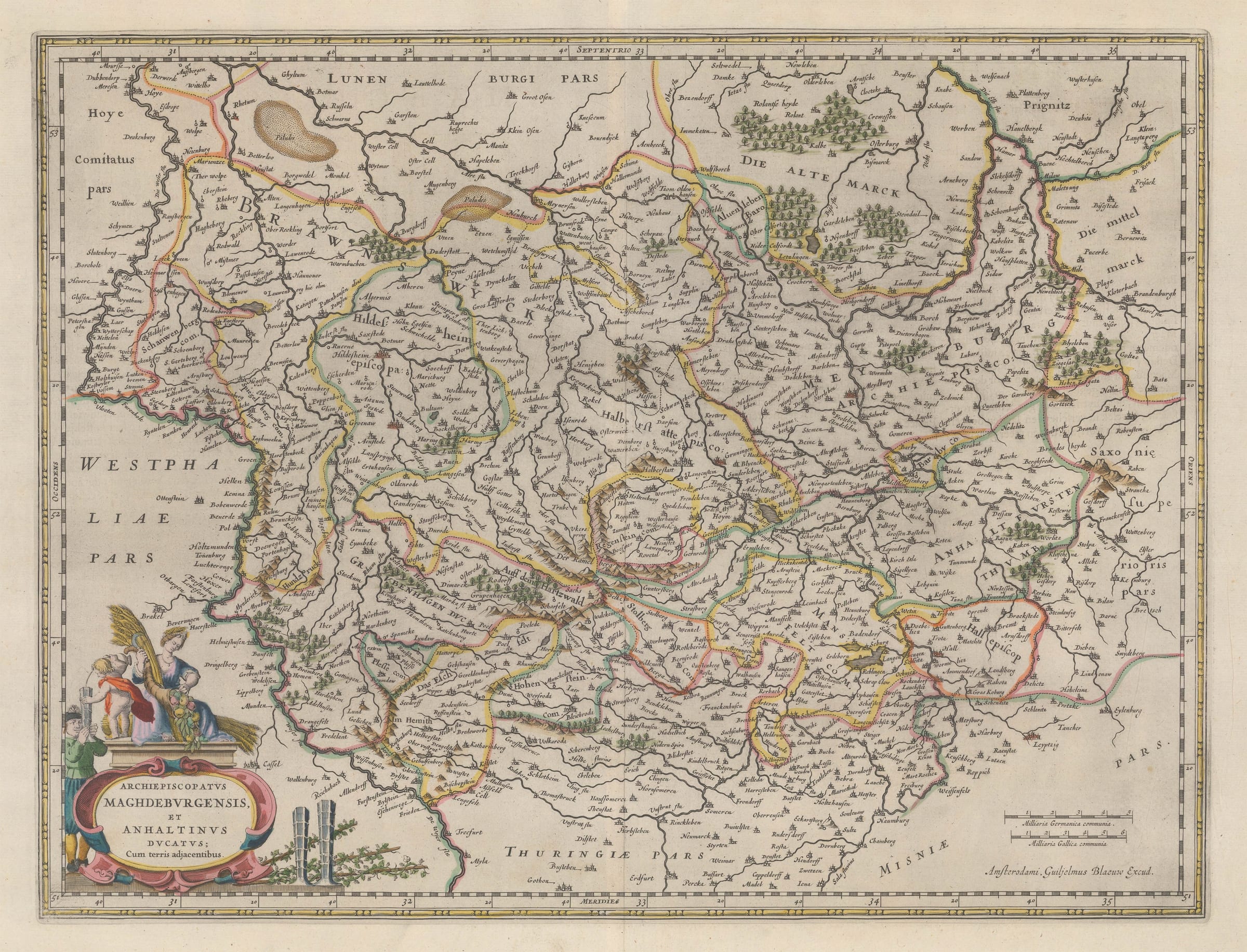 Willem & Jan Blaeu, Magdeburg, 1650 | The Map House