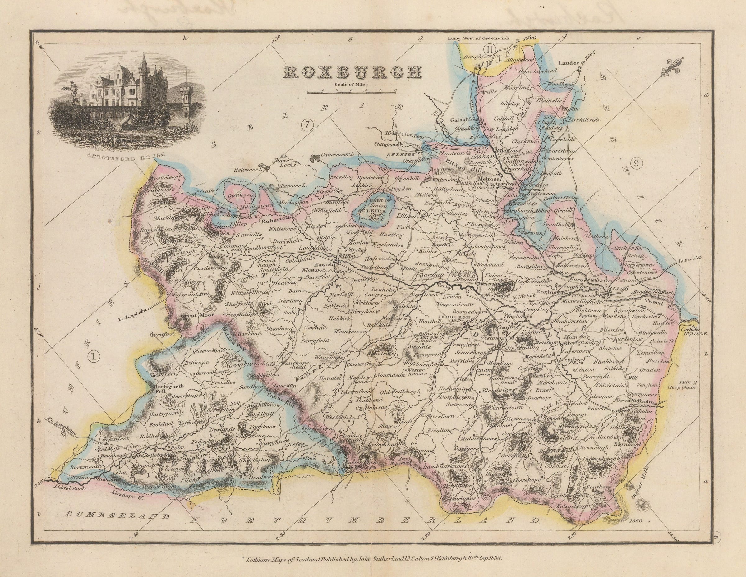 John Lothian, Roxburgh, 1838 | The Map House