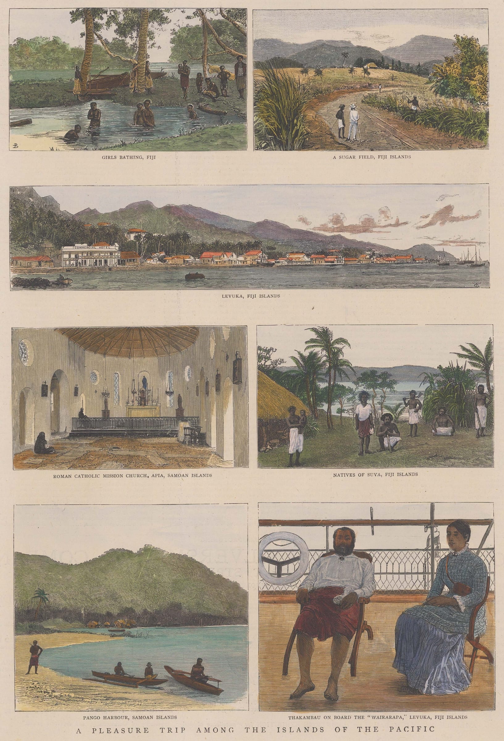 The Graphic Magazine, Fiji - Fiji and Samoan Islands, 1885 | The Map House