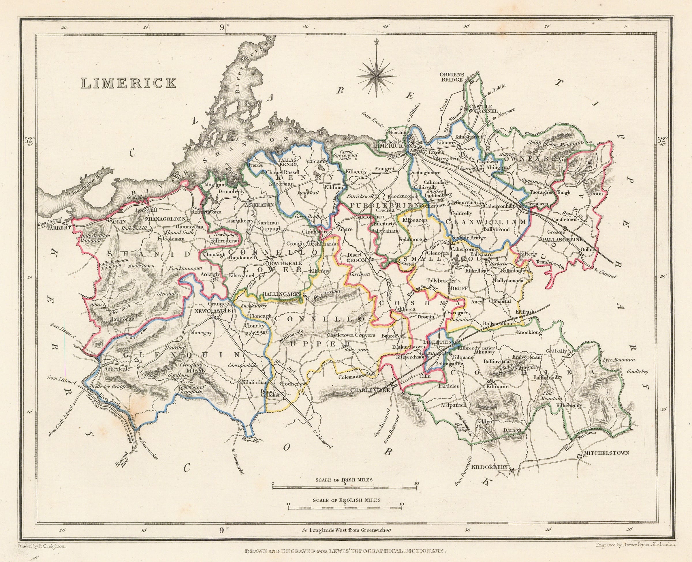 Samuel Lewis, Limerick, 1850 | The Map House