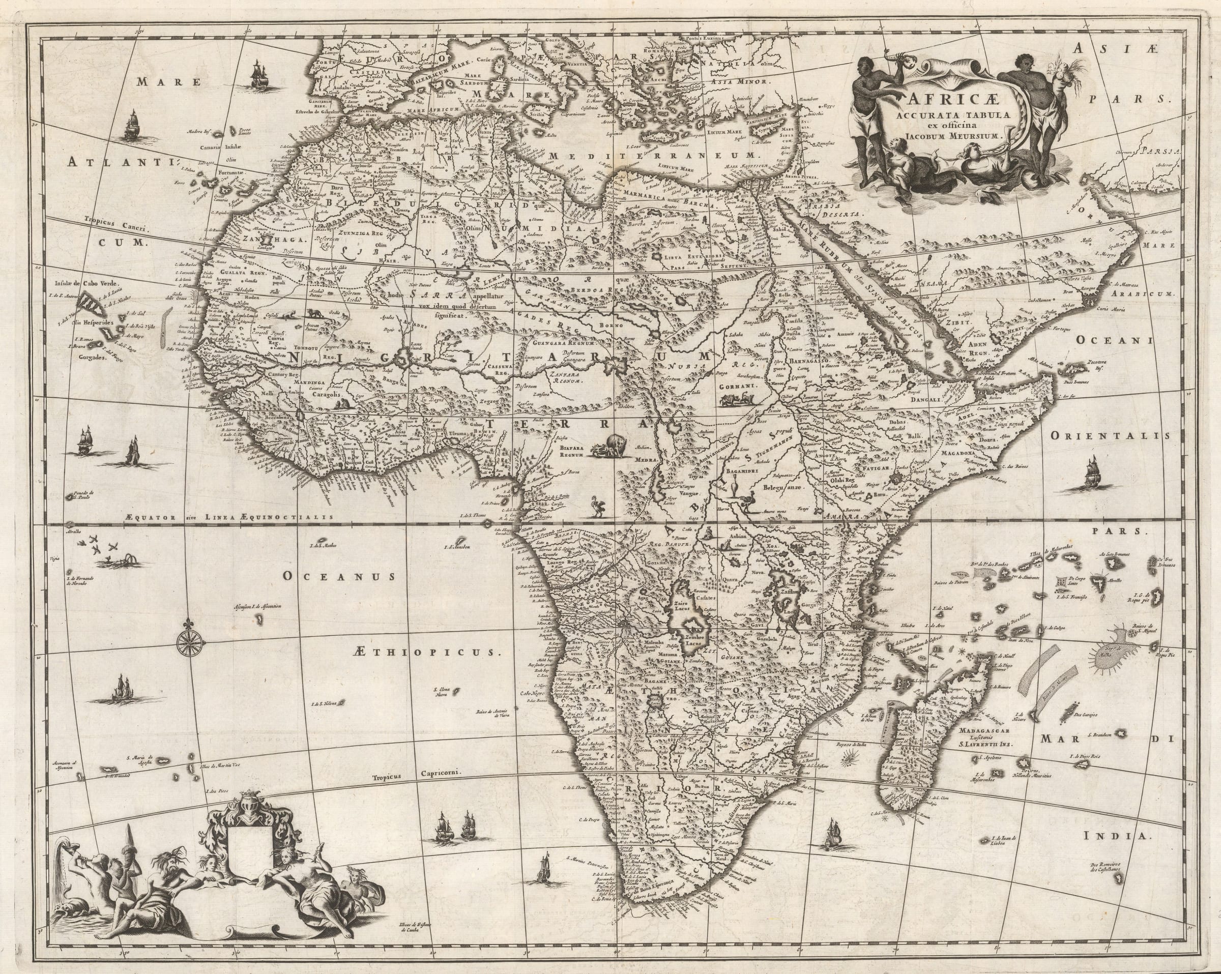 Jacob van Meurs, Africa, 1668 c. | The Map House