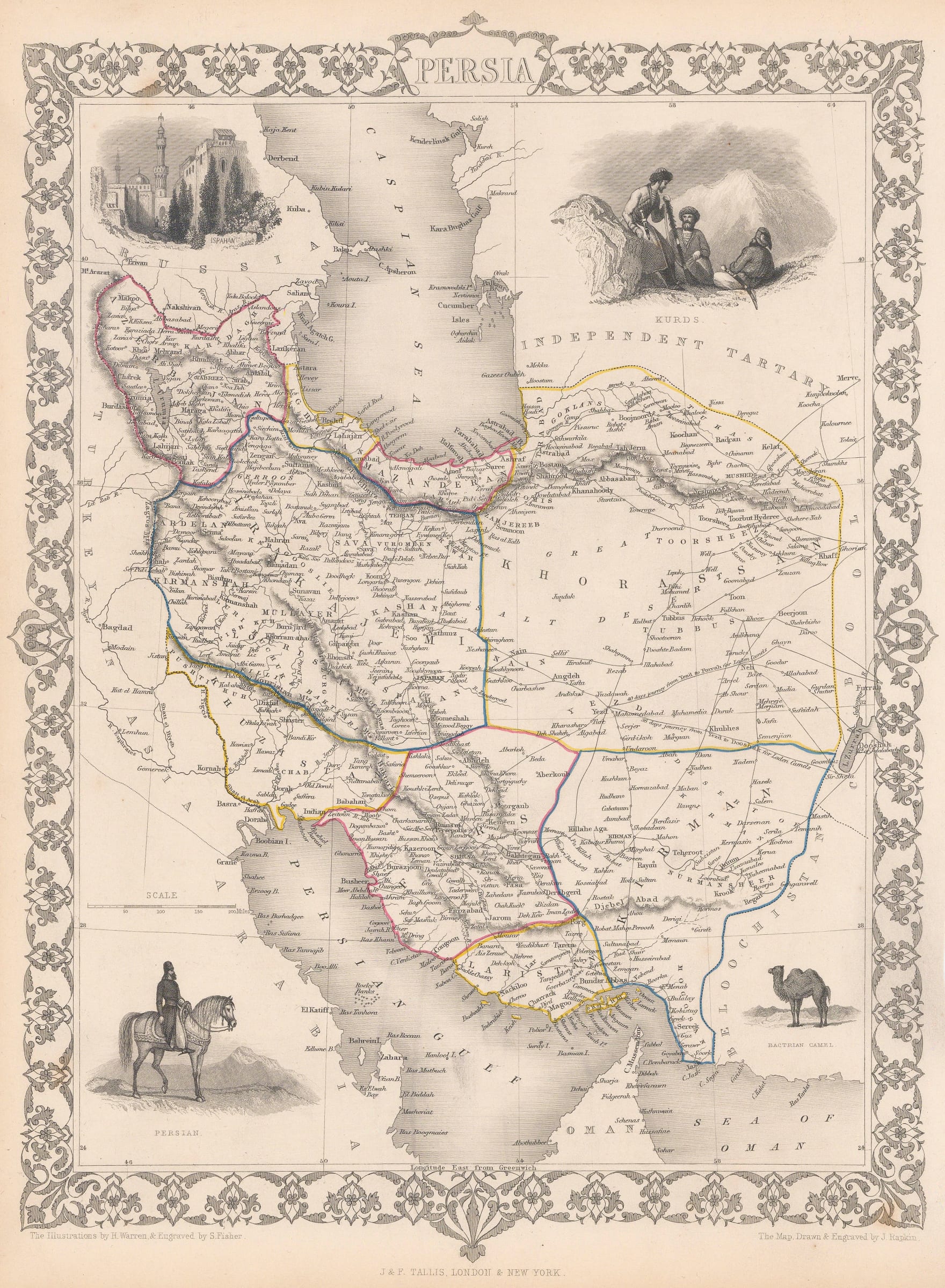John Tallis, Persia, 1851 | The Map House