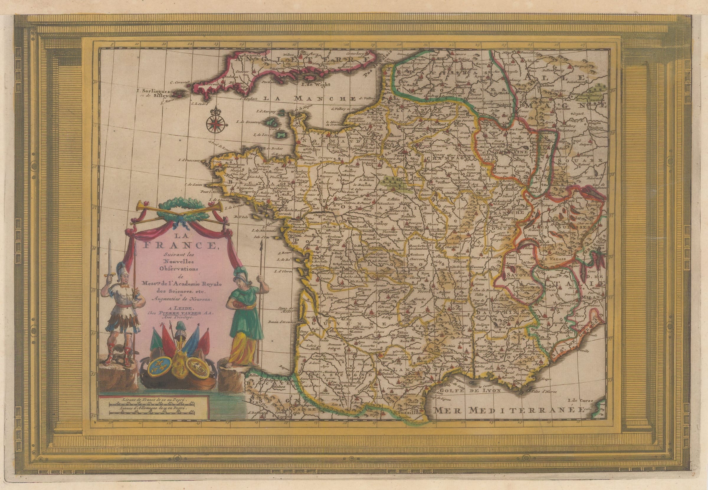 Pieter van der Aa, France, 1713 | The Map House