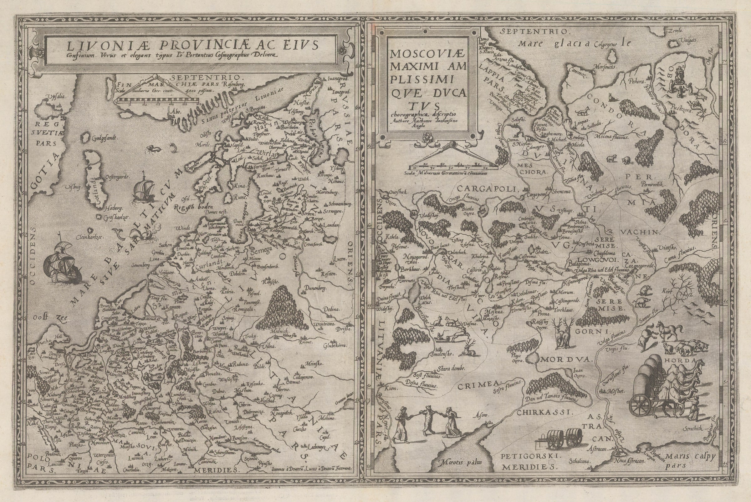 Gerard & Cornelis De Jode, Russia & the Baltic States, 1593 | The Map House