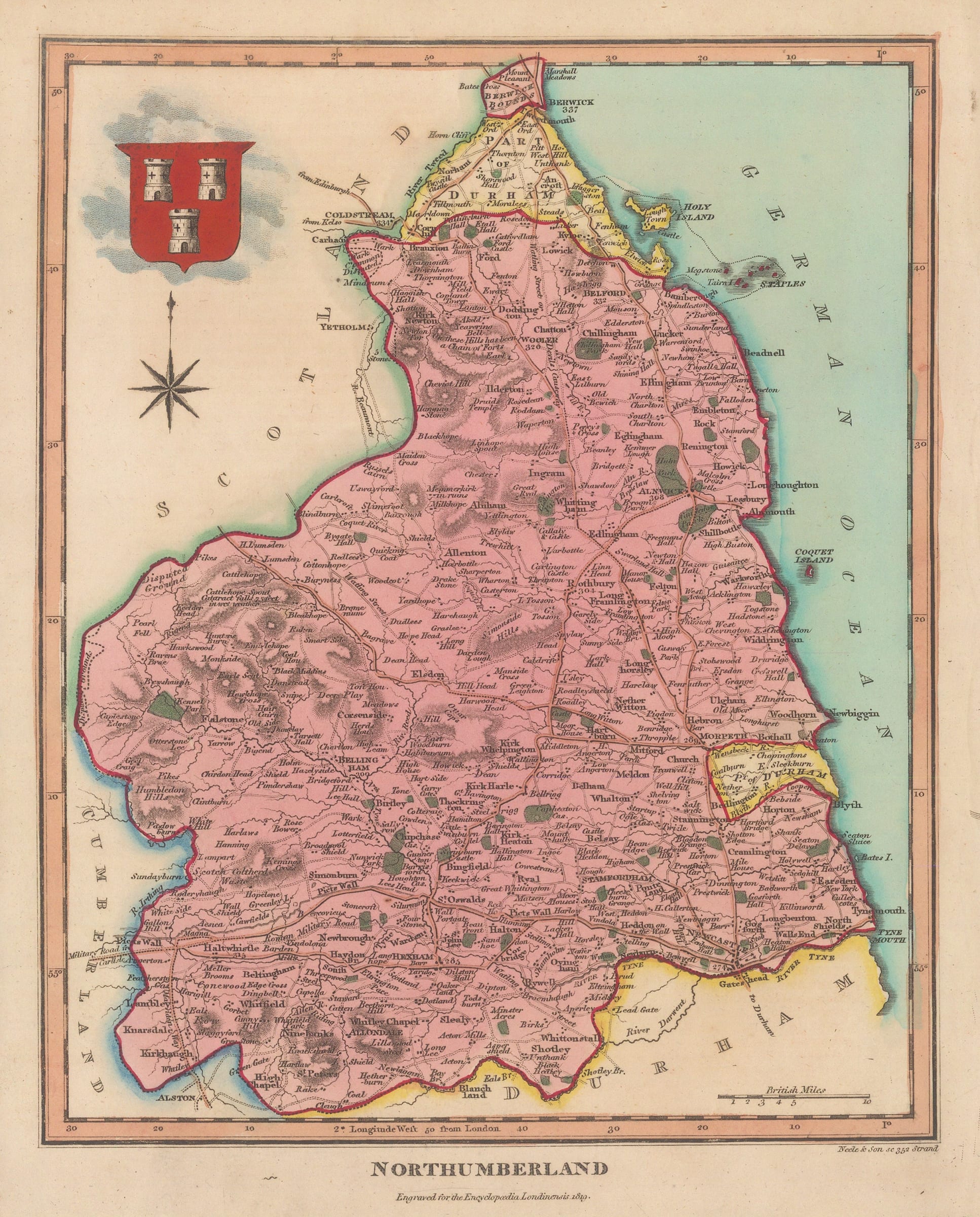 John Wilkes, Northumberland, 1819 | The Map House