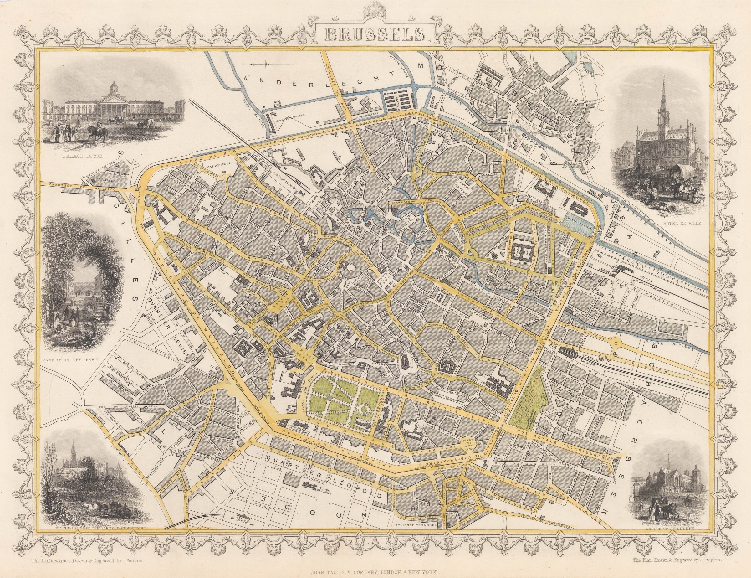 John Tallis, Brussels, 1851 | The Map House