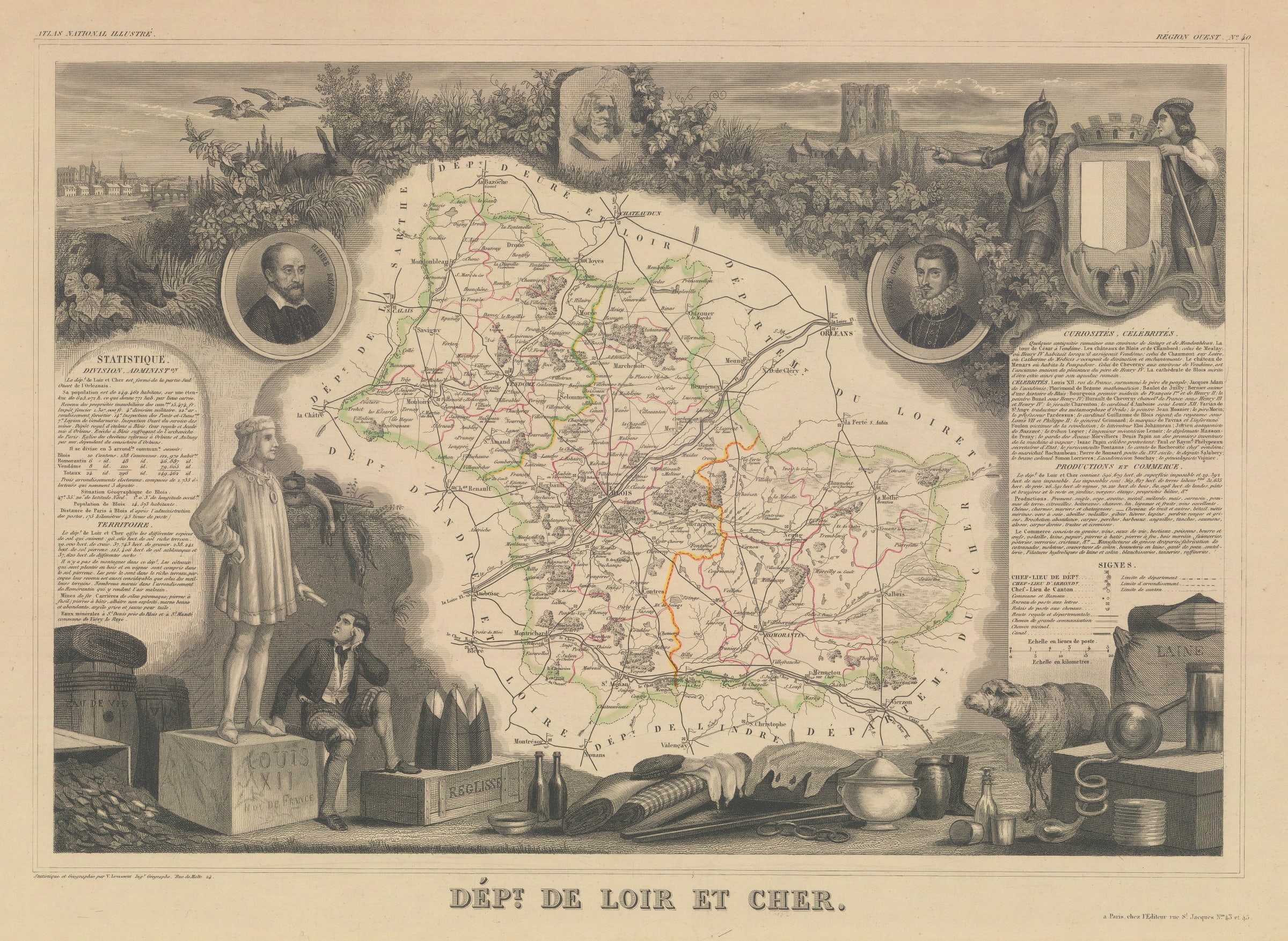 Victor Levasseur, Loir-et-Cher, 1847 | The Map House