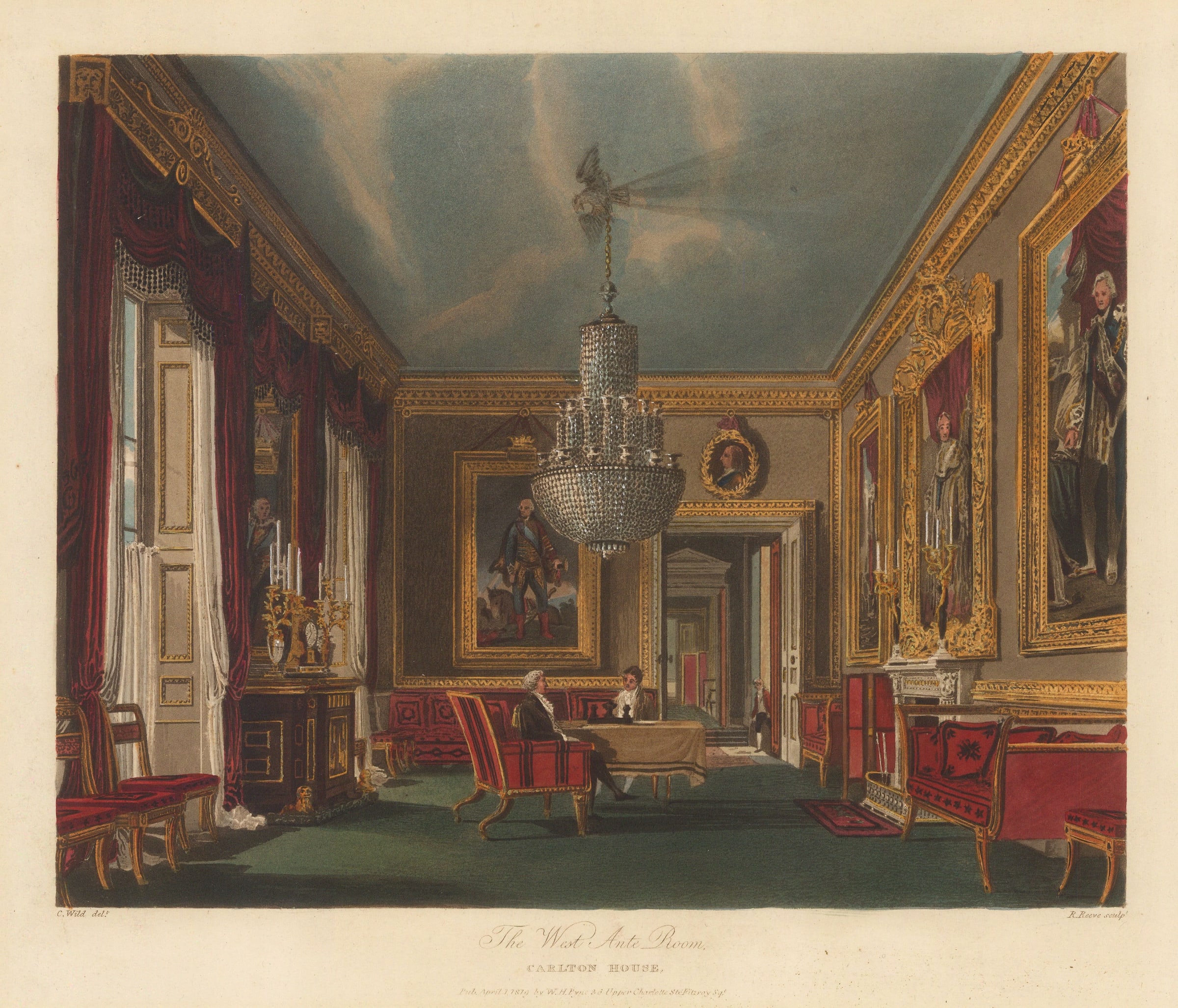 William Henry Pyne, London - Carlton House, 1819 | The Map House
