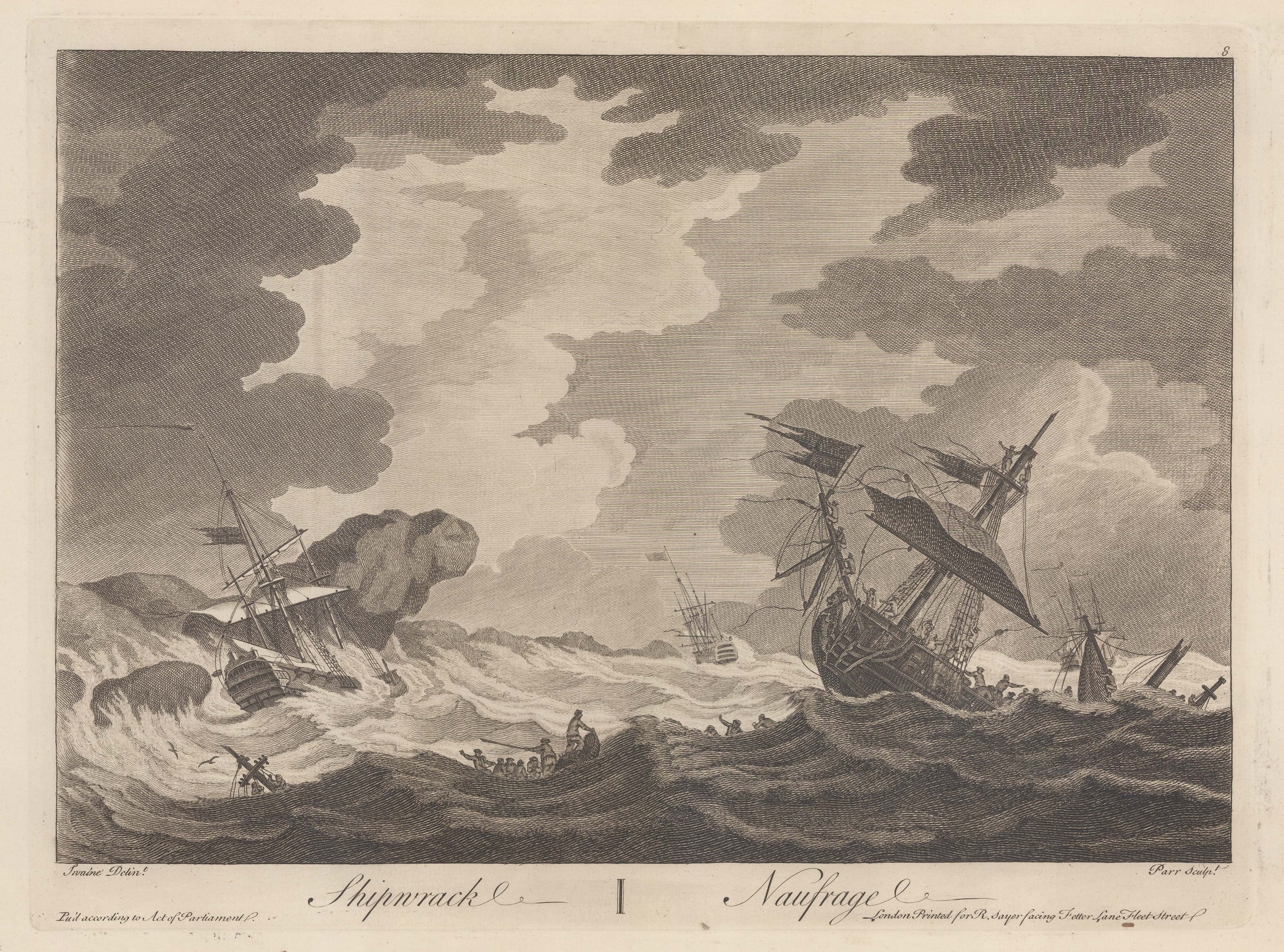 Robert Sayer, Ships at Sea - Set of Four, 1774 | The Map House