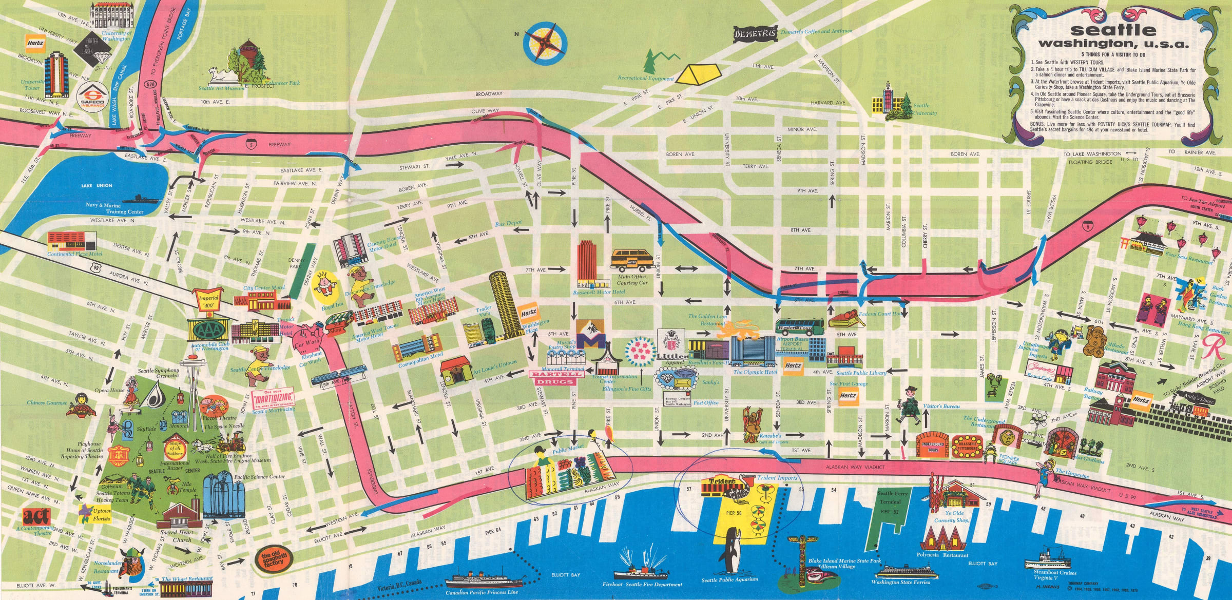 Tourmap Company, Seattle, 1970 | The Map House