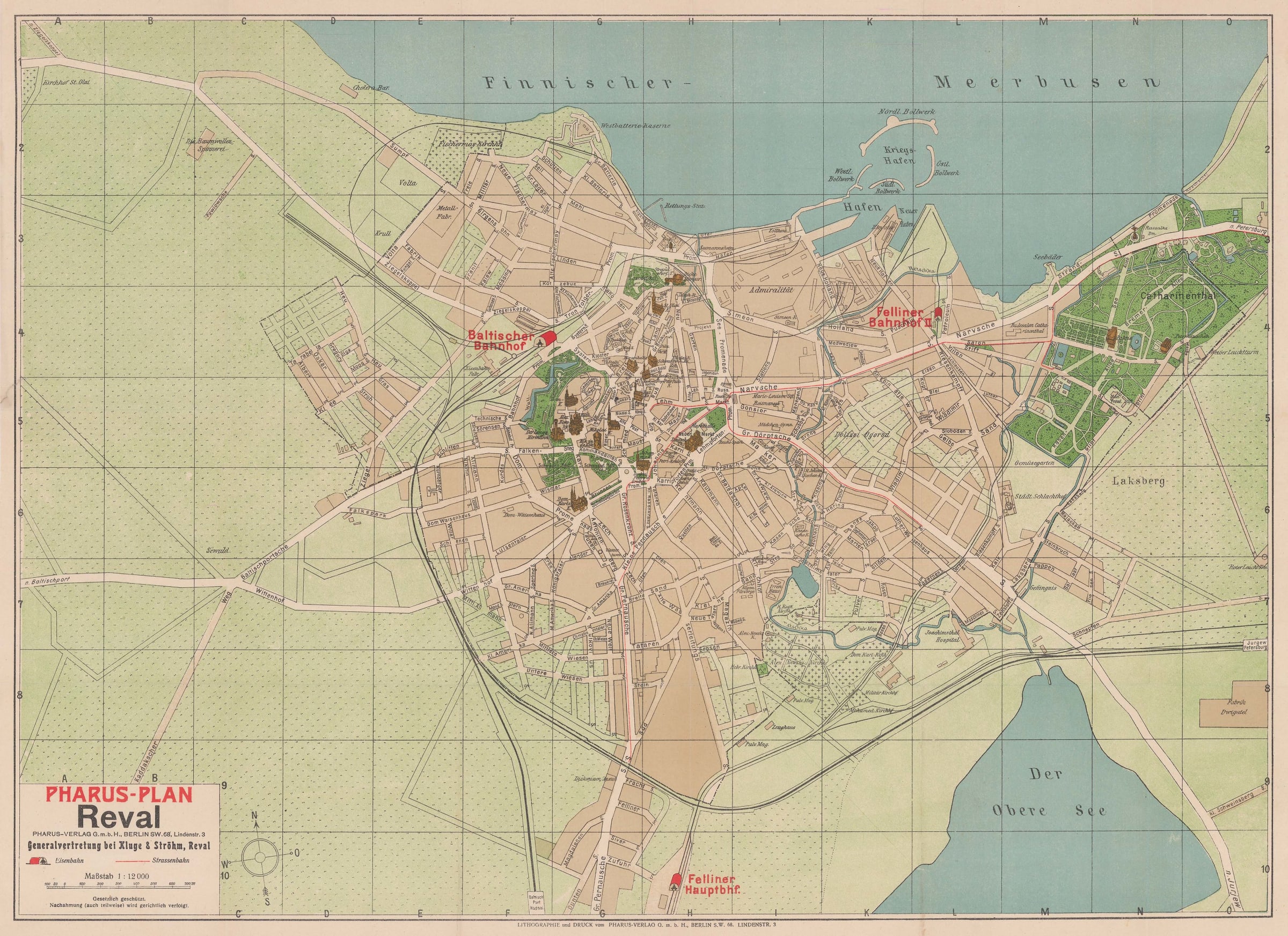 Pharus, Tallinn (Reval), 1920 c. | The Map House