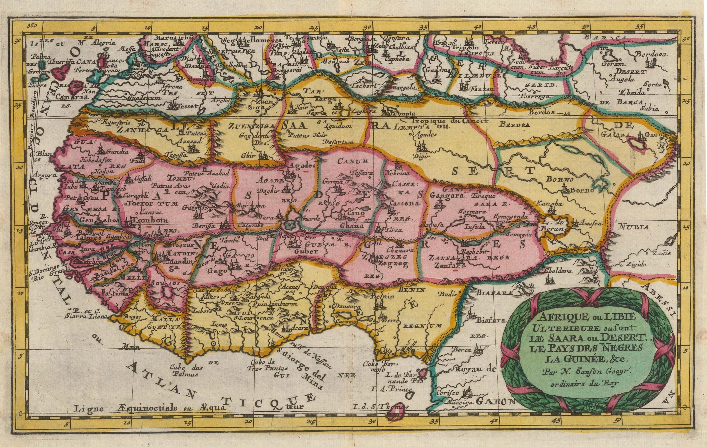Nicolas Sanson, West and Northwest Africa, 1700 | The Map House