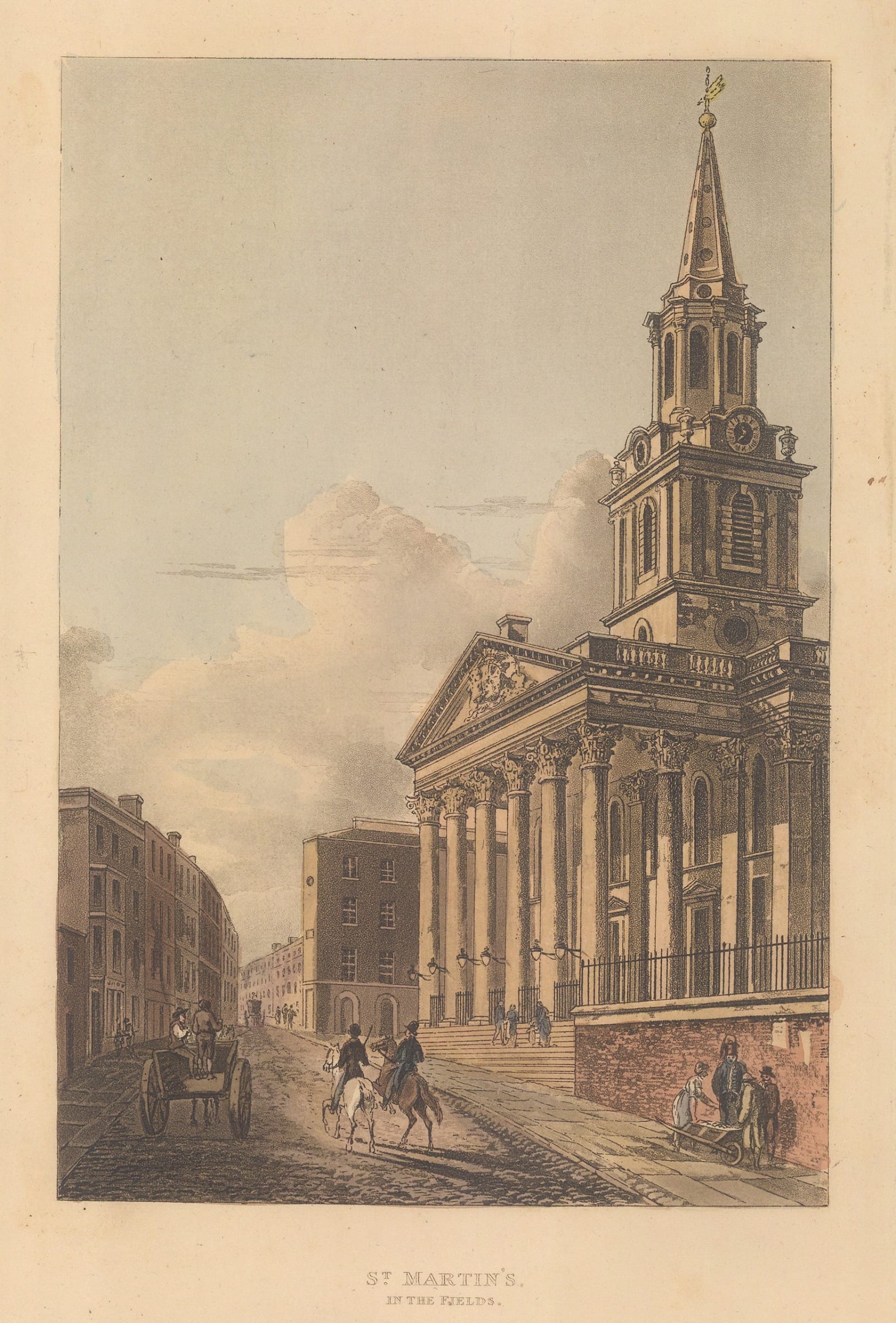 John Papworth, London - St. Martin-in-the-Fields, 1816 | The Map House