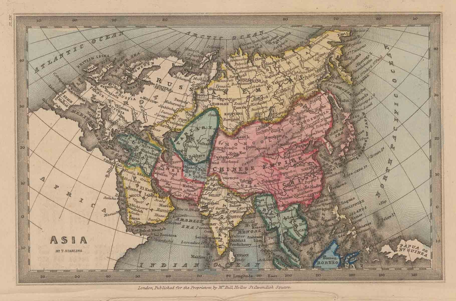 Thomas Starling, Asia, 1830 c. | The Map House