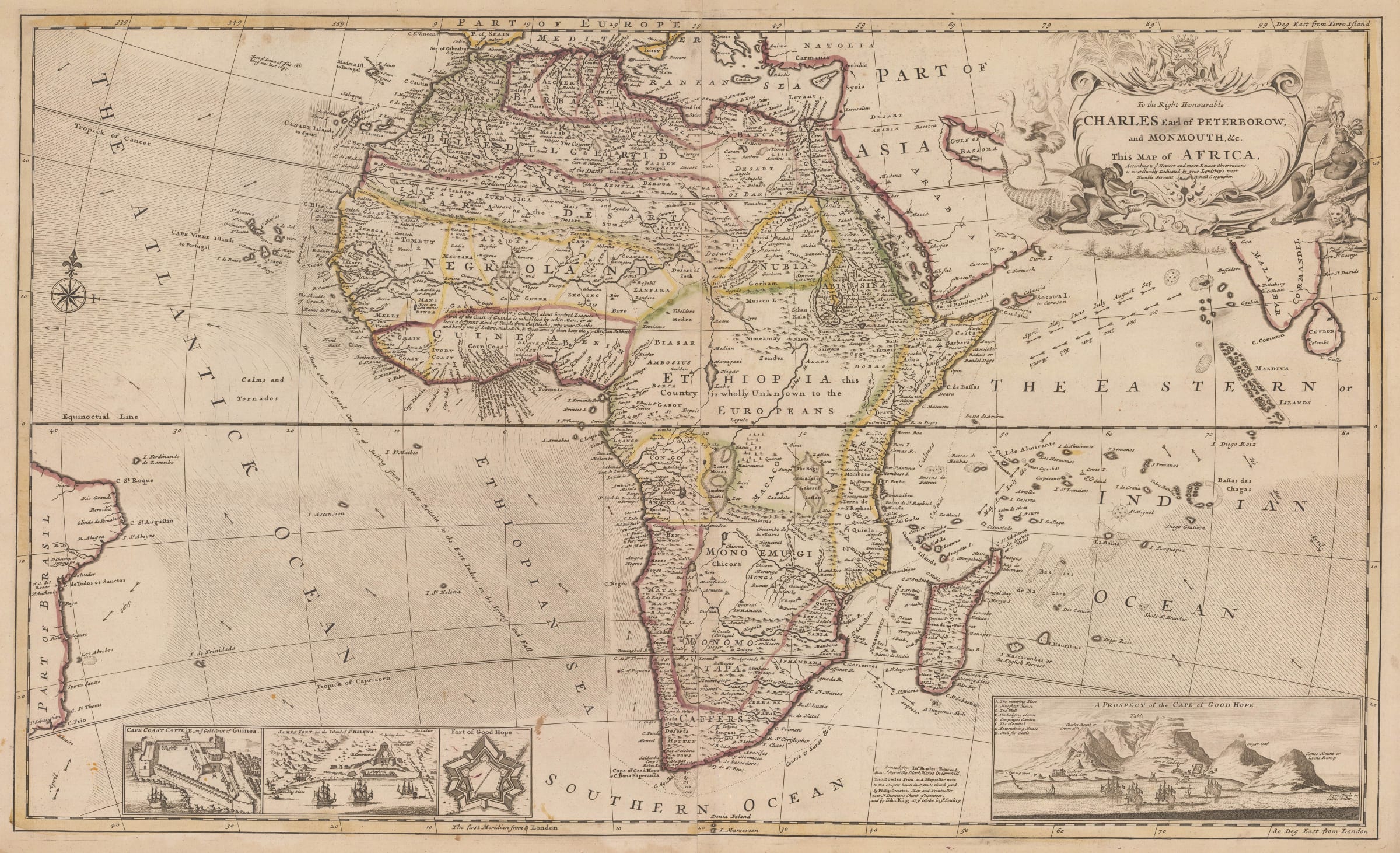 Herman Moll, Africa, 1733 c | The Map House