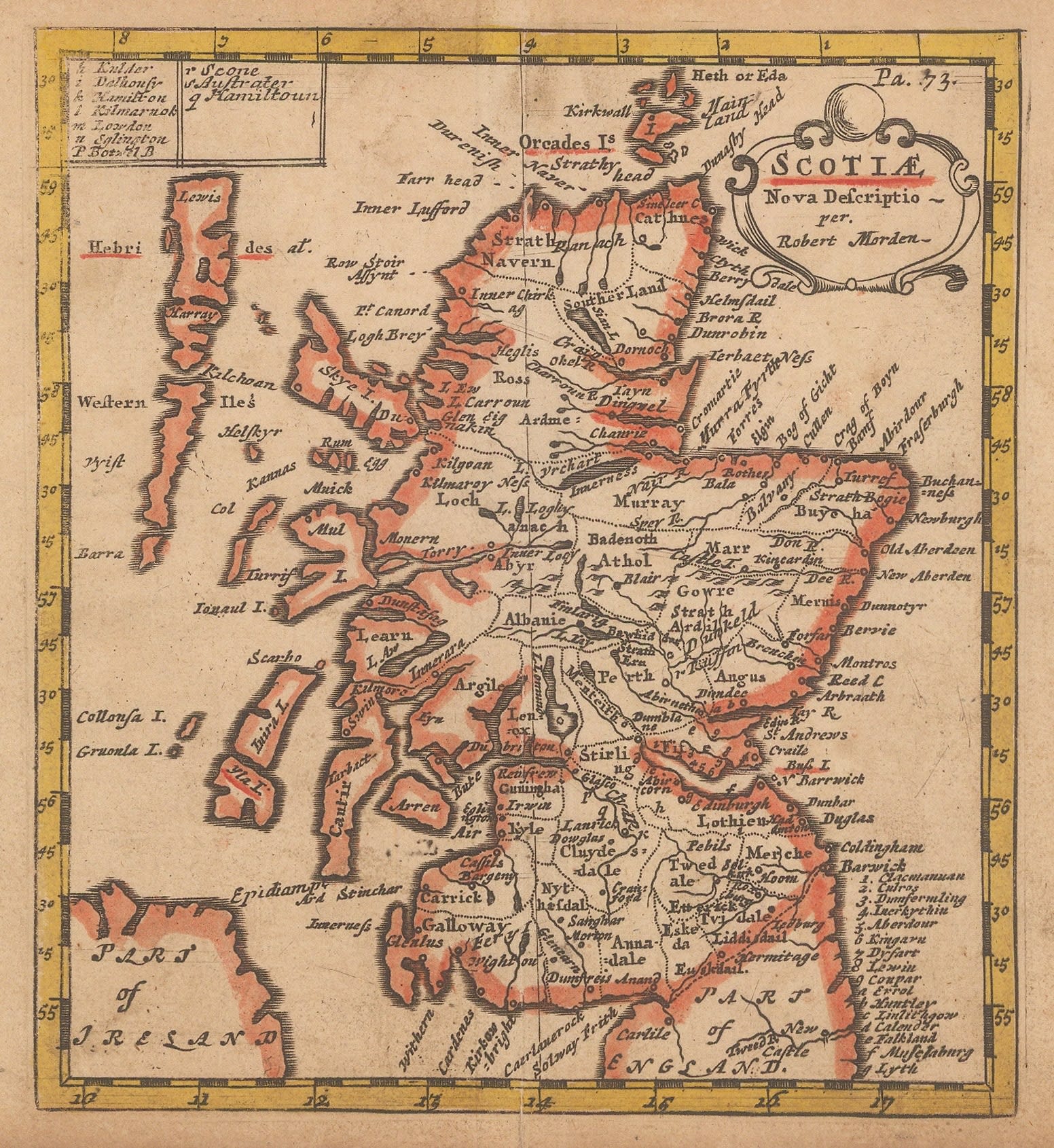 Robert Morden, Scotiae, 1693 | The Map House