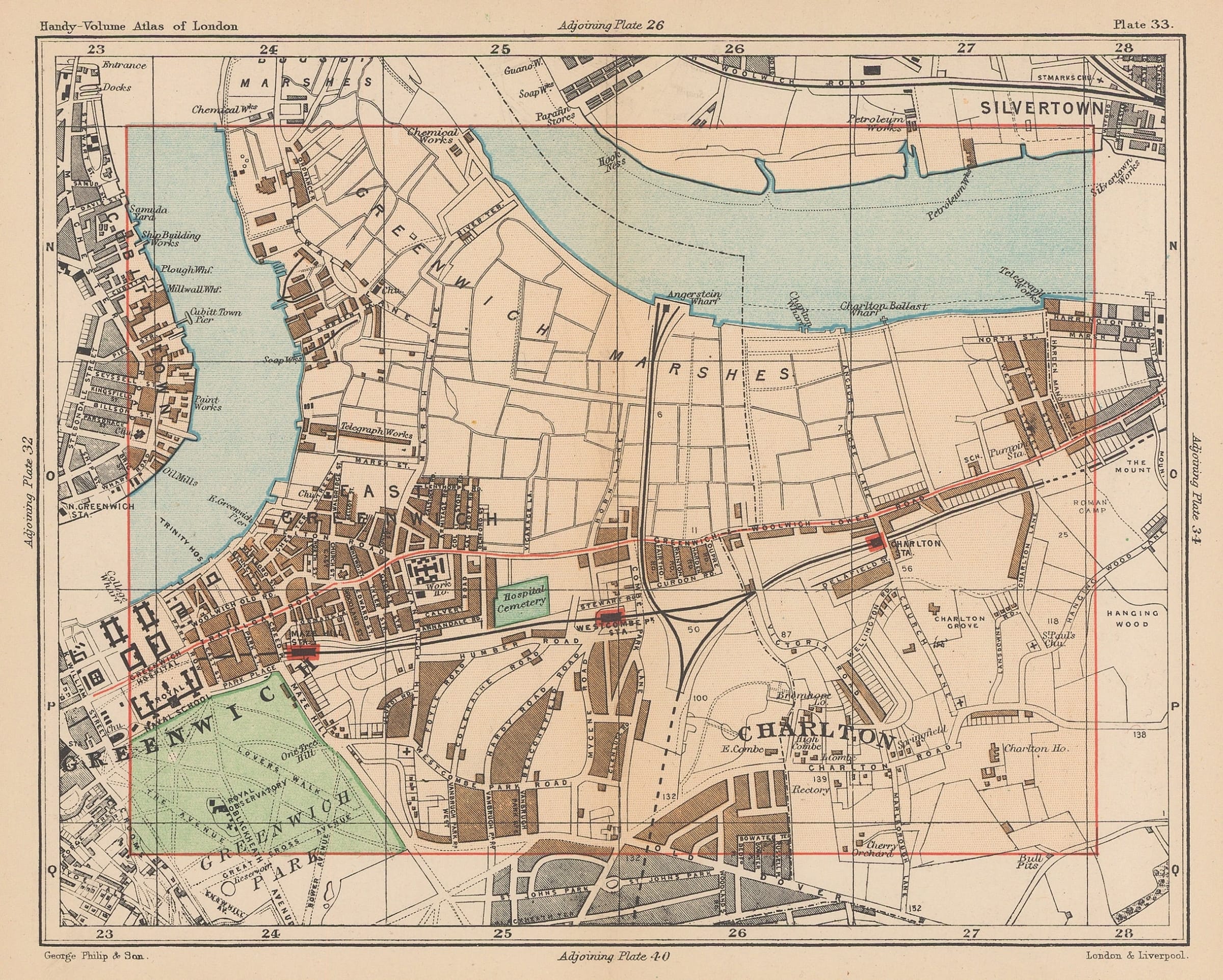 George Philip & Son Ltd., Greenwich & Charlton, 1891 | The Map House